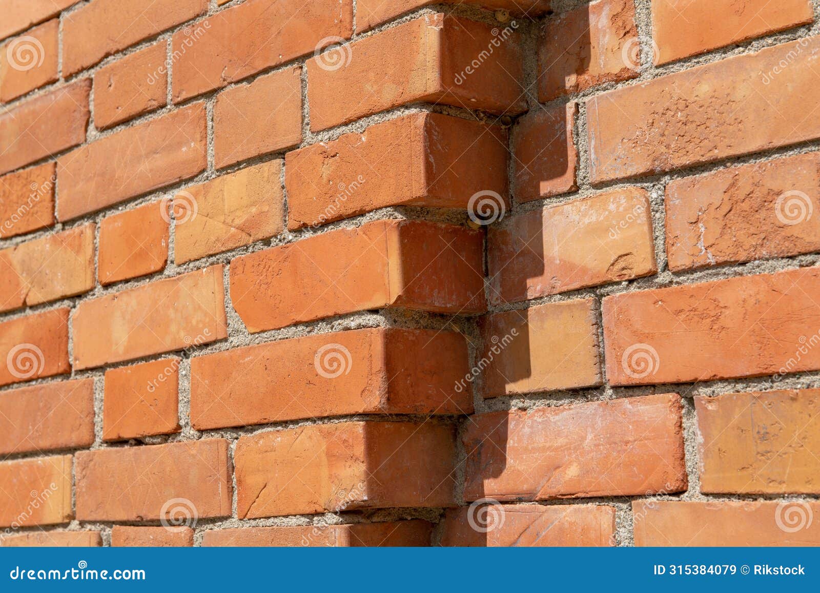 Exposed Brick Wall, Construction Detail of a Wall with Decorative ...