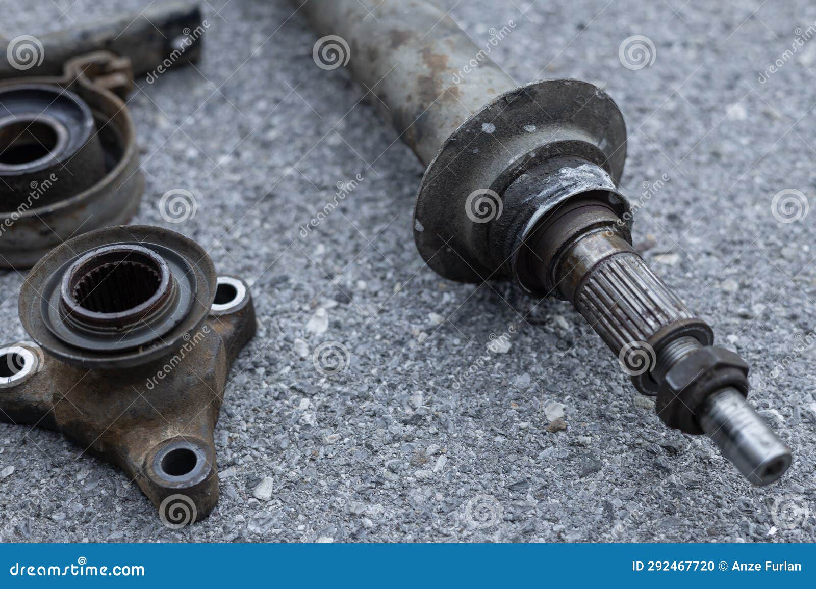 Exposed Central Bearing and Shell from a Propeller Shaft. Removed from ...
