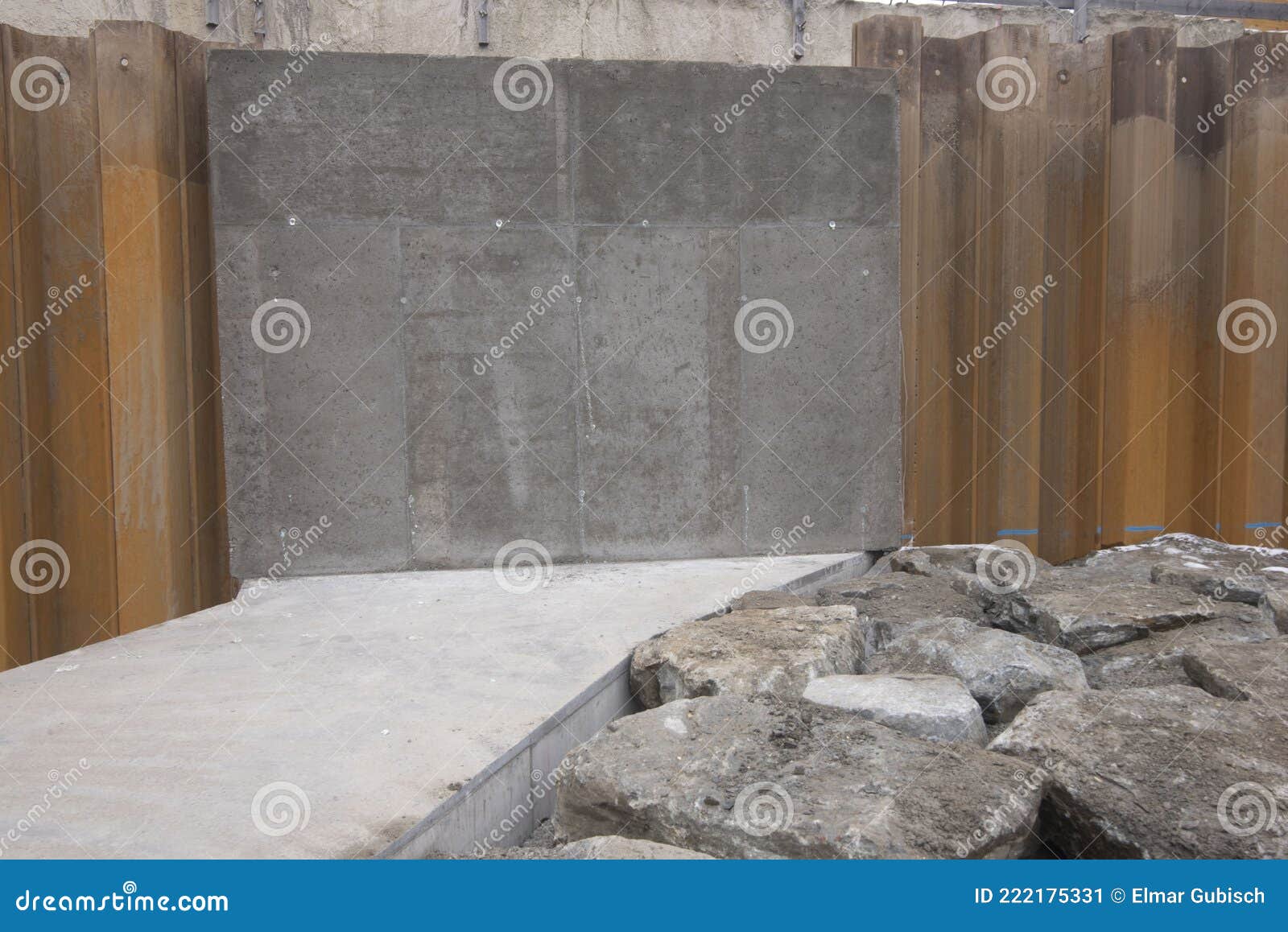 Exposed Concrete or Fair Faced Concrete Stock Image - Image of site ...