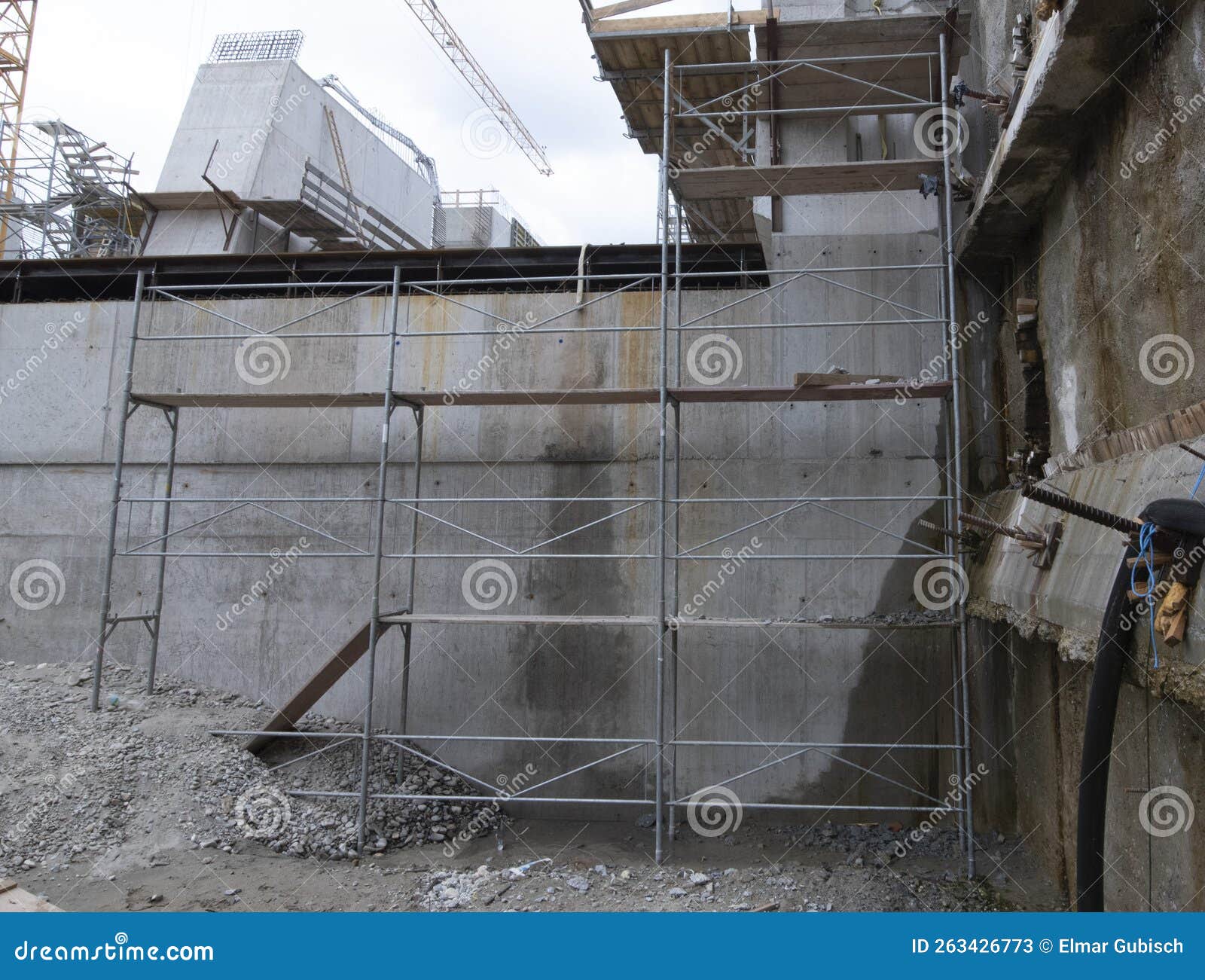 Exposed Concrete or Fair Faced Concrete Stock Image - Image of cement ...