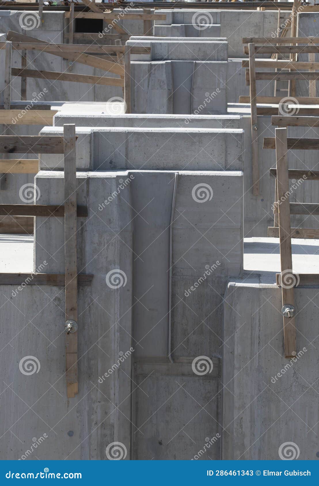 Exposed Concrete or Fair Faced Concrete Stock Image - Image of material ...
