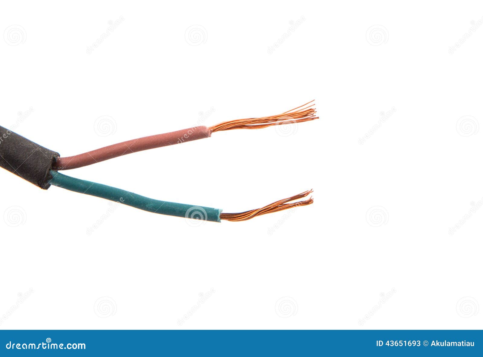 Exposed Electrical Wire I stock image. Image of electronics - 43651693