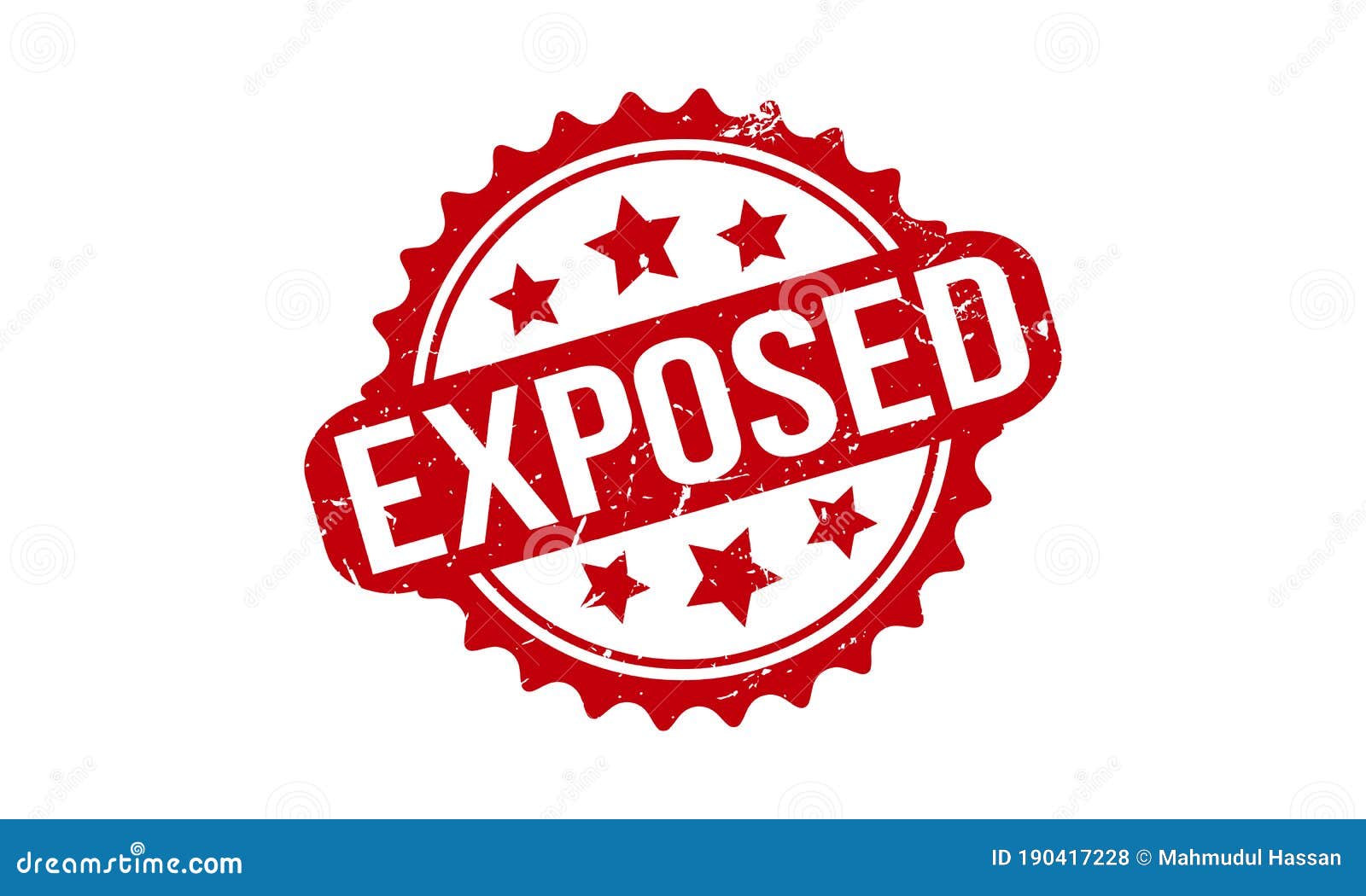 Exposed Word On Red Rubber Stamp Stock Photography | CartoonDealer.com ...