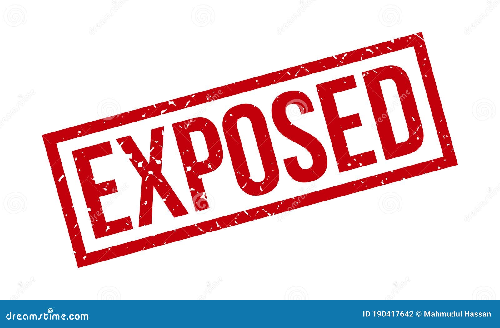 Exposed Word On Red Rubber Stamp Stock Photography | CartoonDealer.com ...