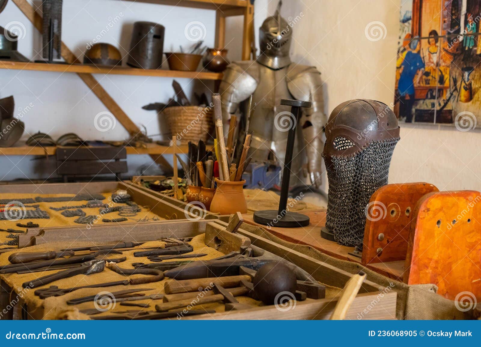 Ancient medieval armor editorial image. Image of artwork - 236068905