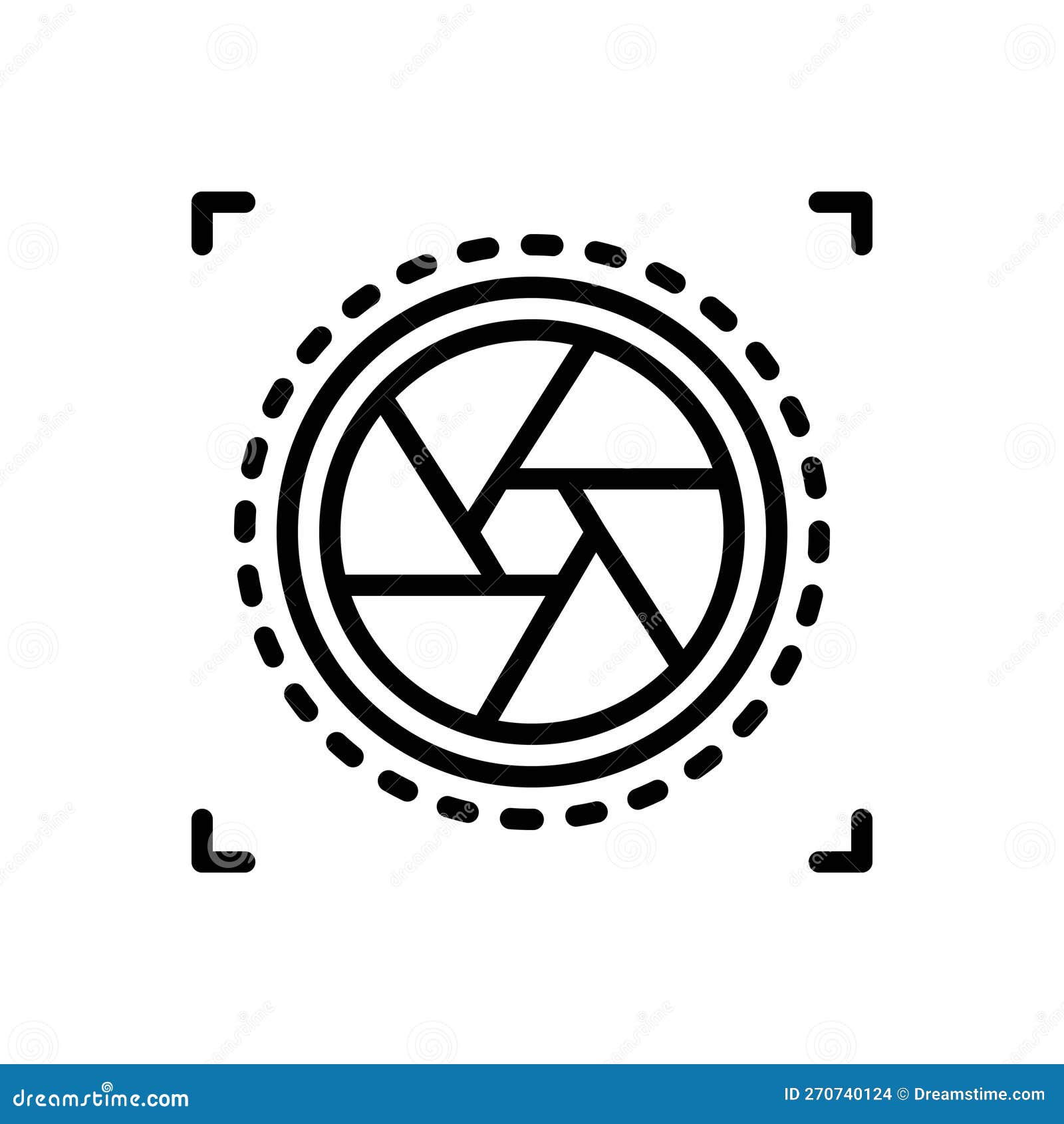 Black Line Icon for Exposure, Camera and Contrast Stock Vector ...