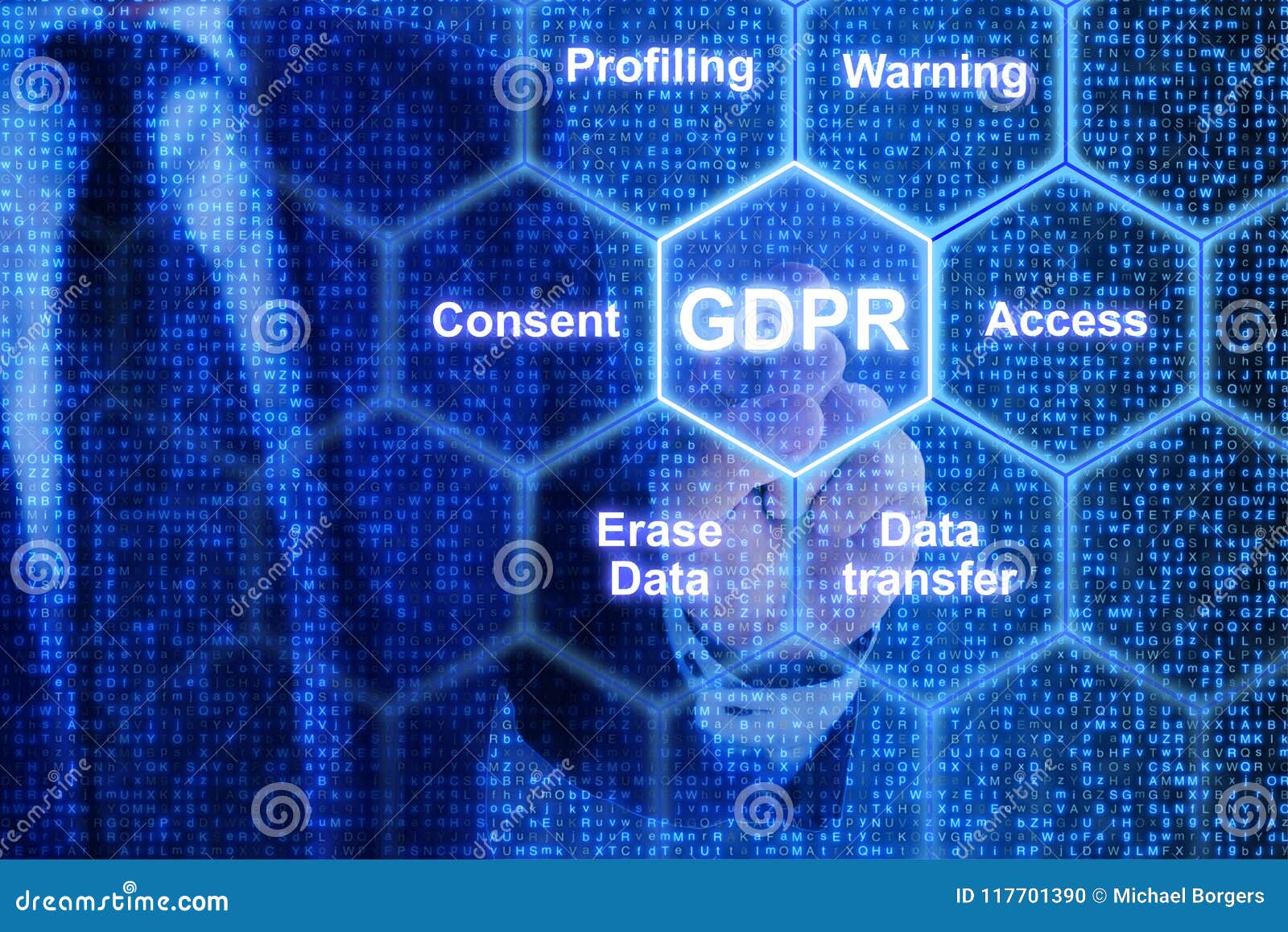 Man Touching A Gdpr Concept Royalty-Free Stock Photography ...