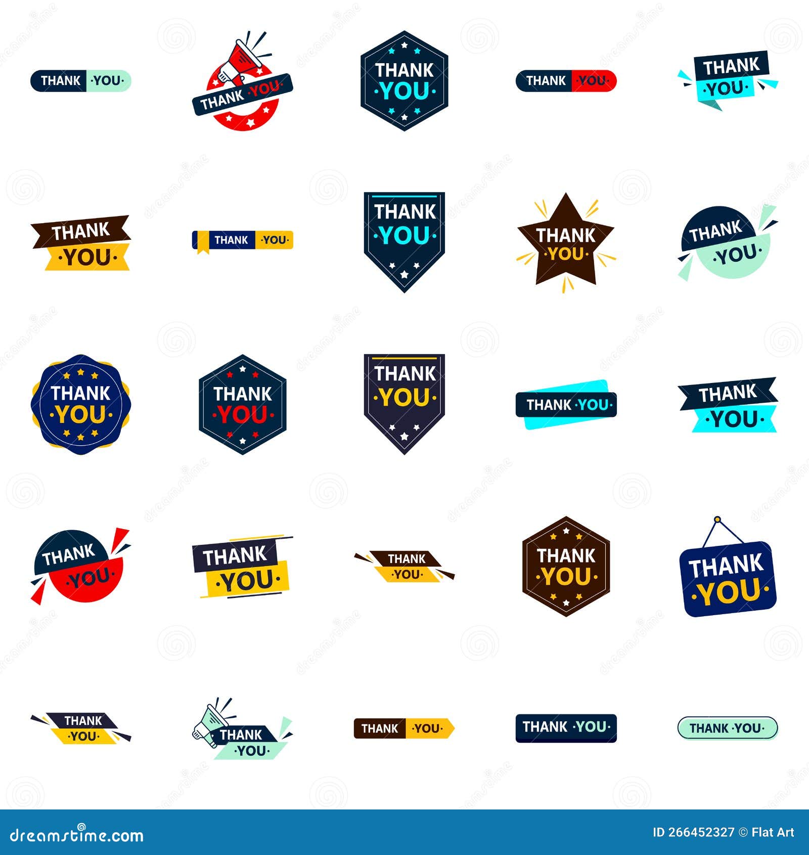 Exprese Su Gratitud Con 25 Iconos Vectoriales Gracias Ilustración del ...