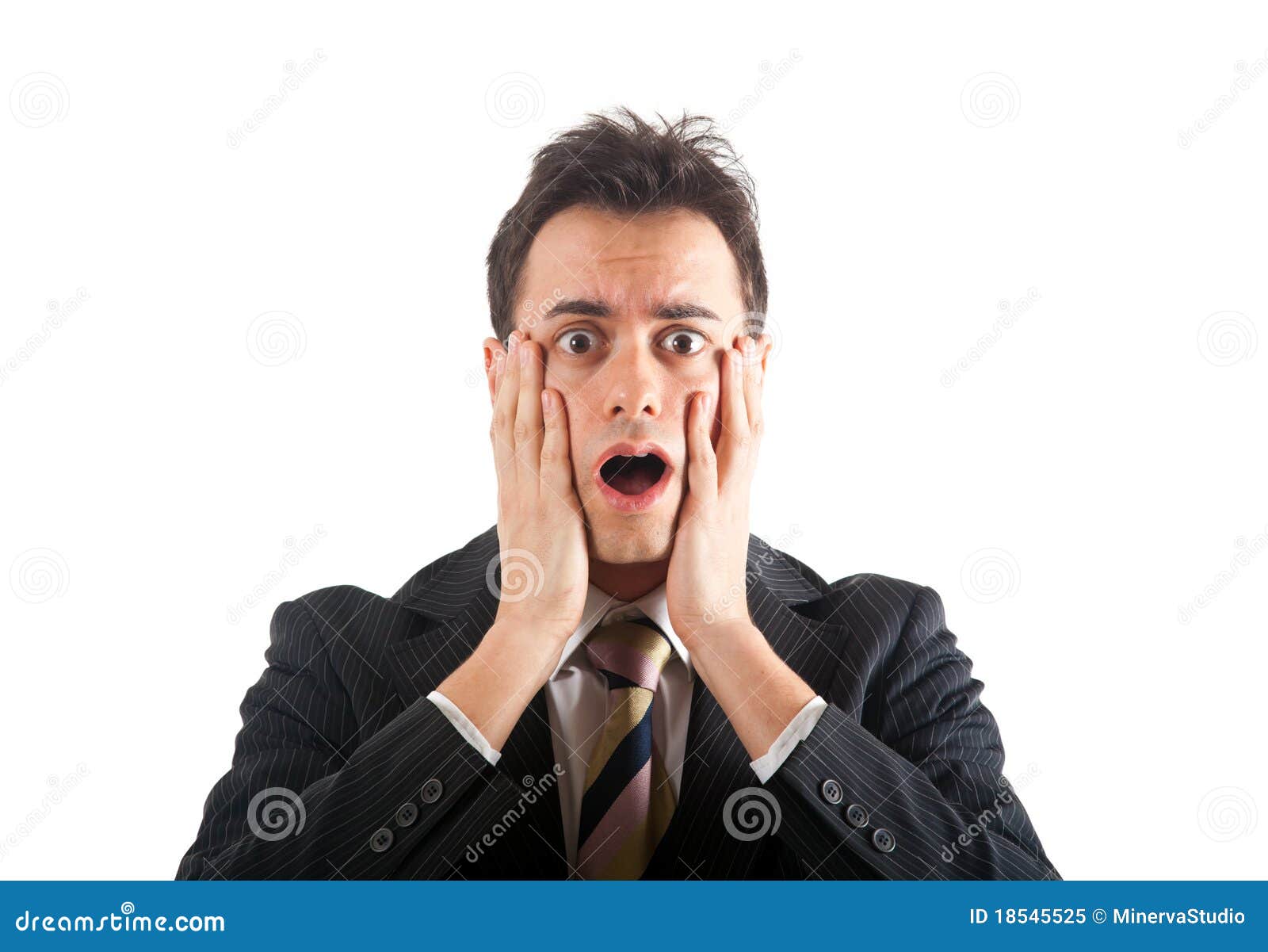 Expresión del choque imagen de archivo. Imagen de consultor - 18545525