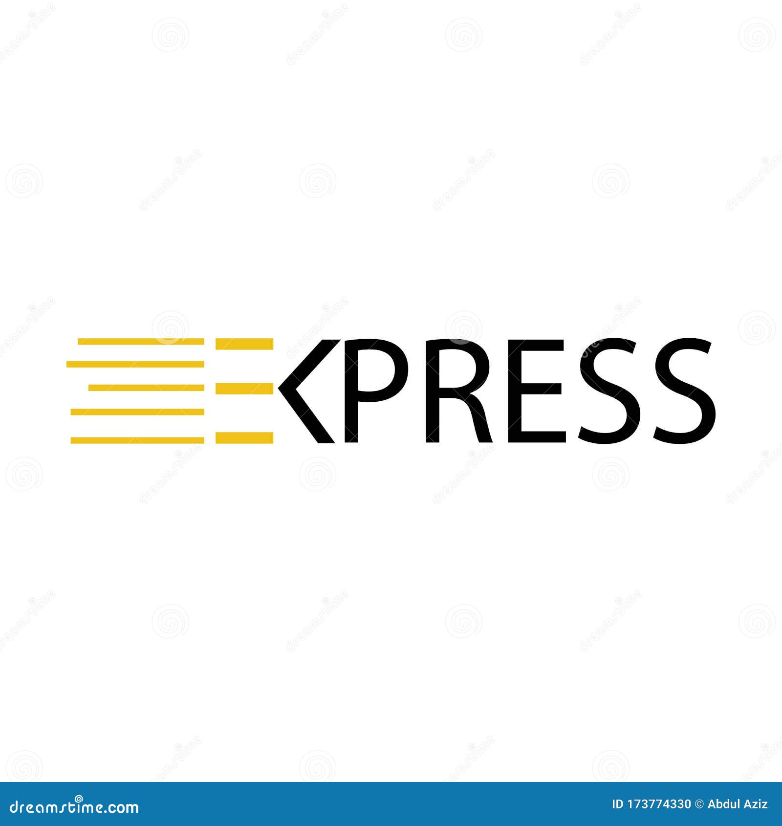Expreslogo-vector vector illustratie. Illustration of merknaam - 173774330