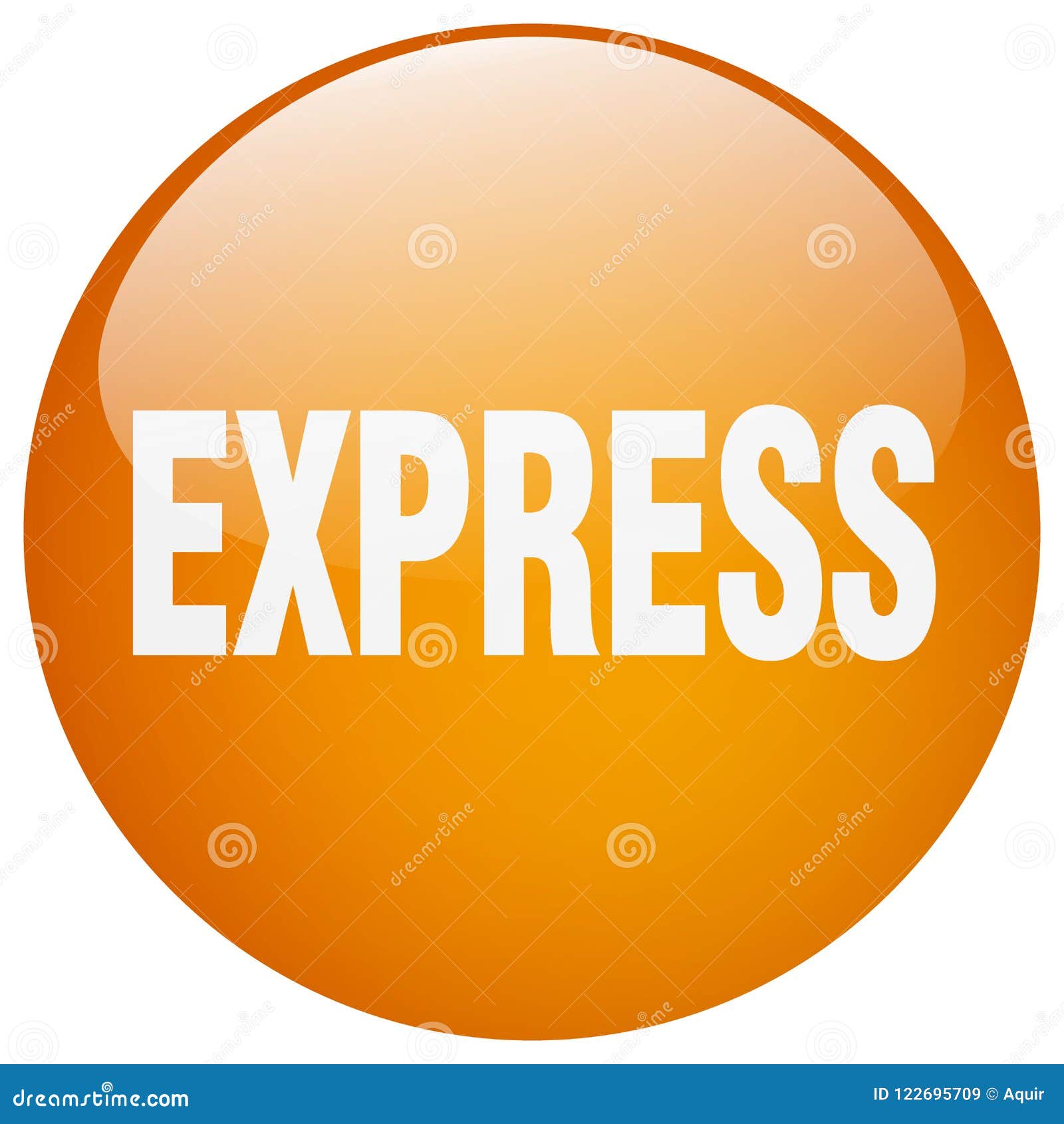Express button stock vector. Illustration of shiny, notice - 122695709