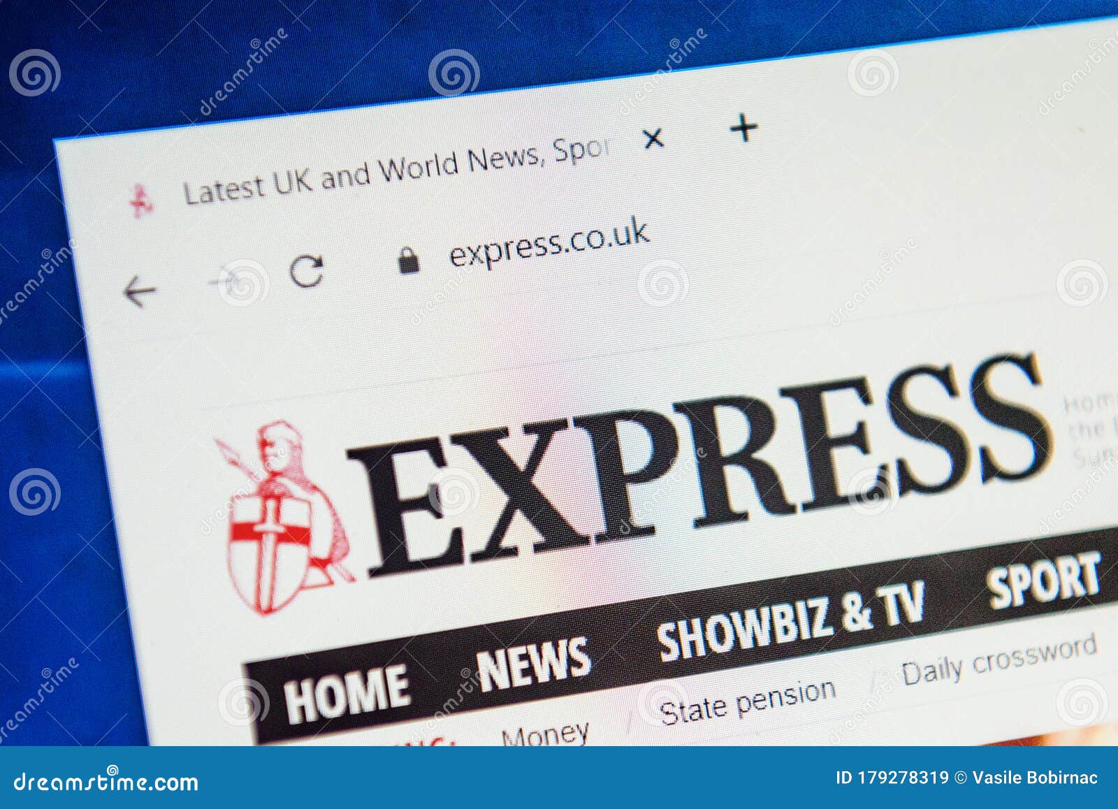 Express.co.uk Web Site. Selective Focus. Editorial Stock Image - Image ...