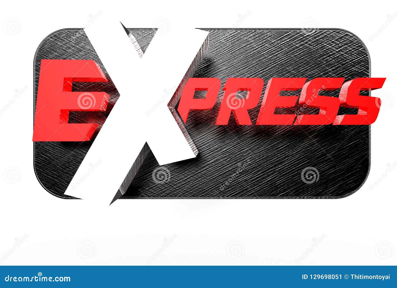 Express 3D. stock image. Image of abstract, package - 129698051