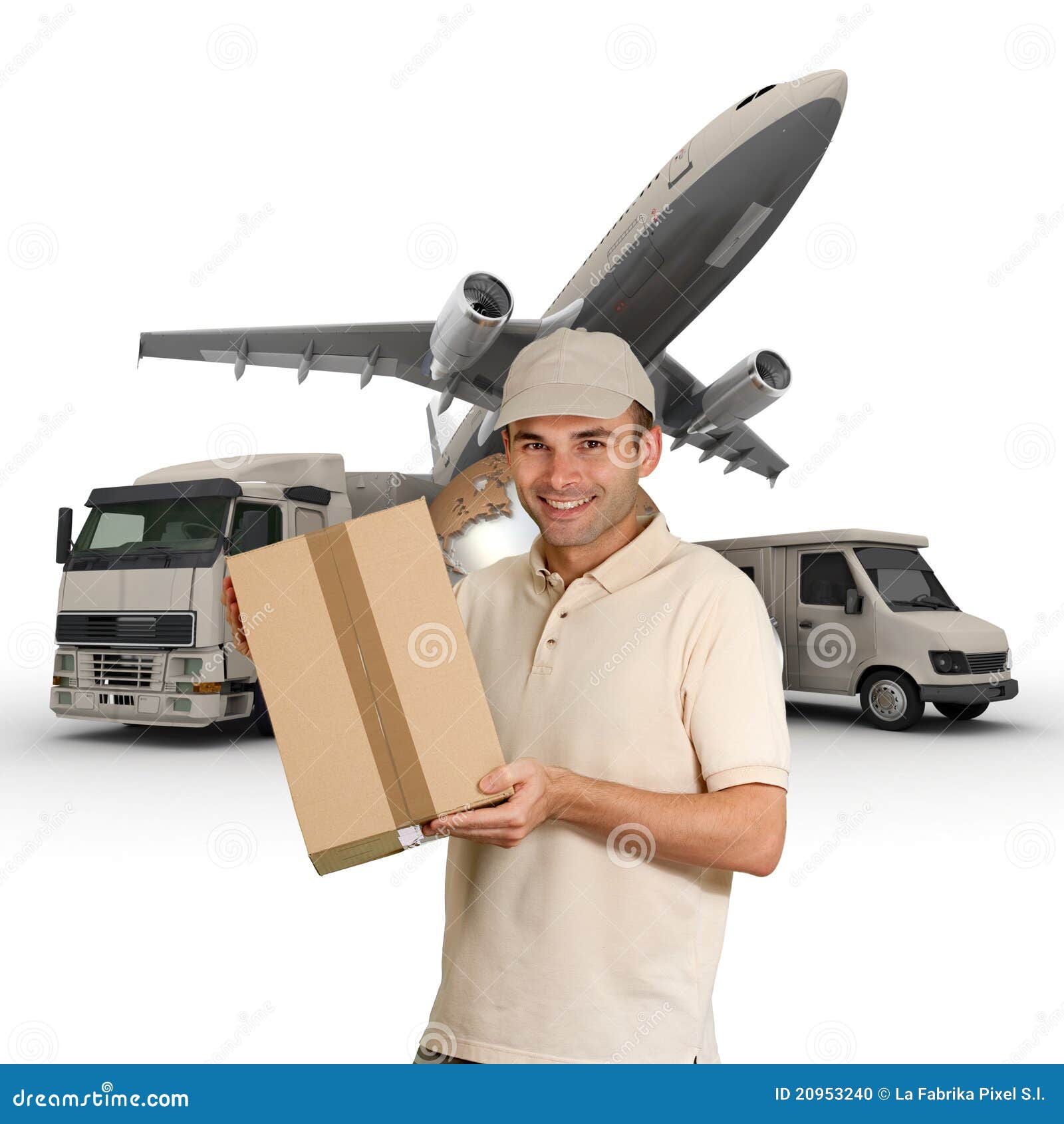 Express delivery stock photo. Image of clock, rendering - 20953240