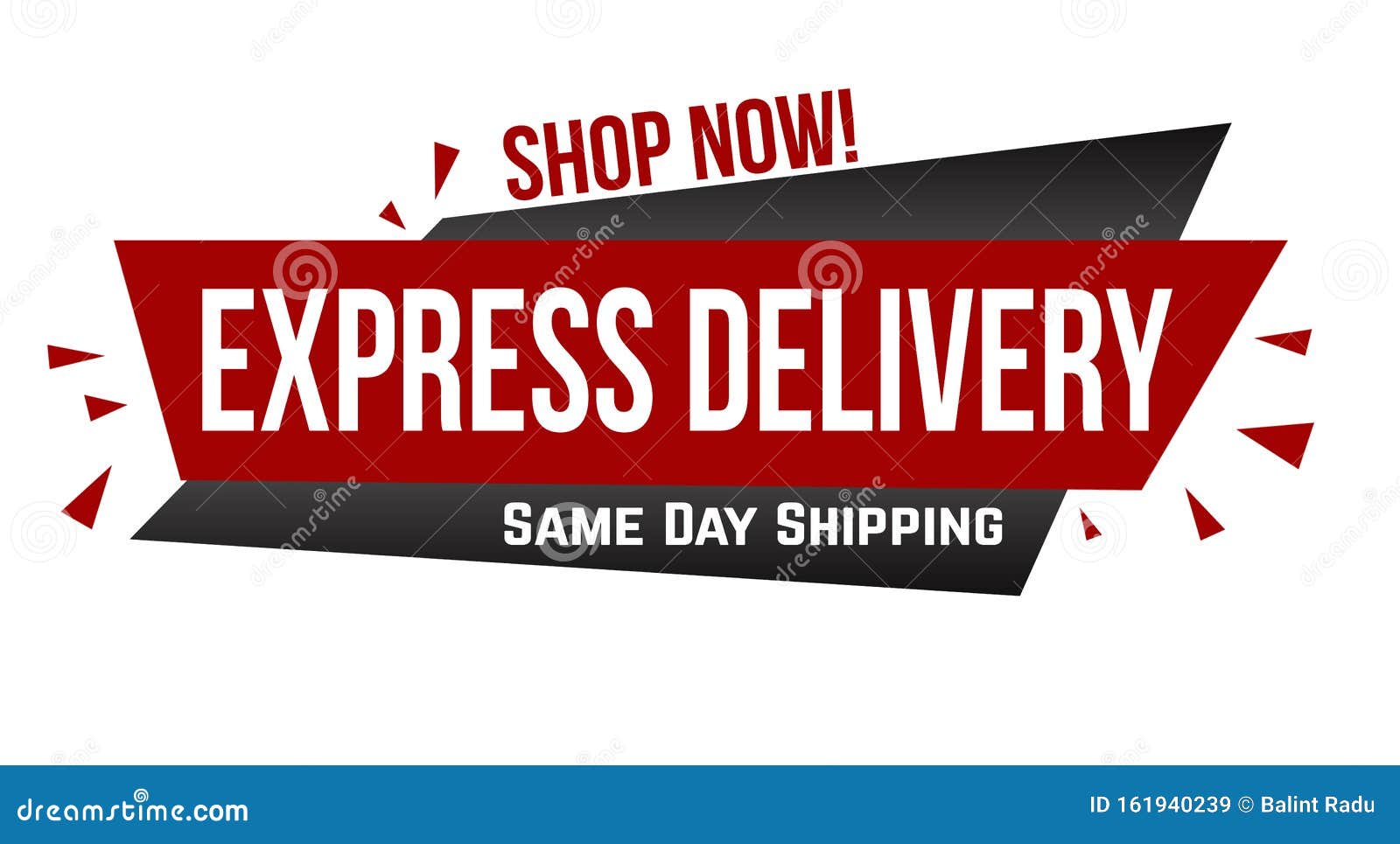 Express Delivery Banner Design Stock Vector - Illustration of ...