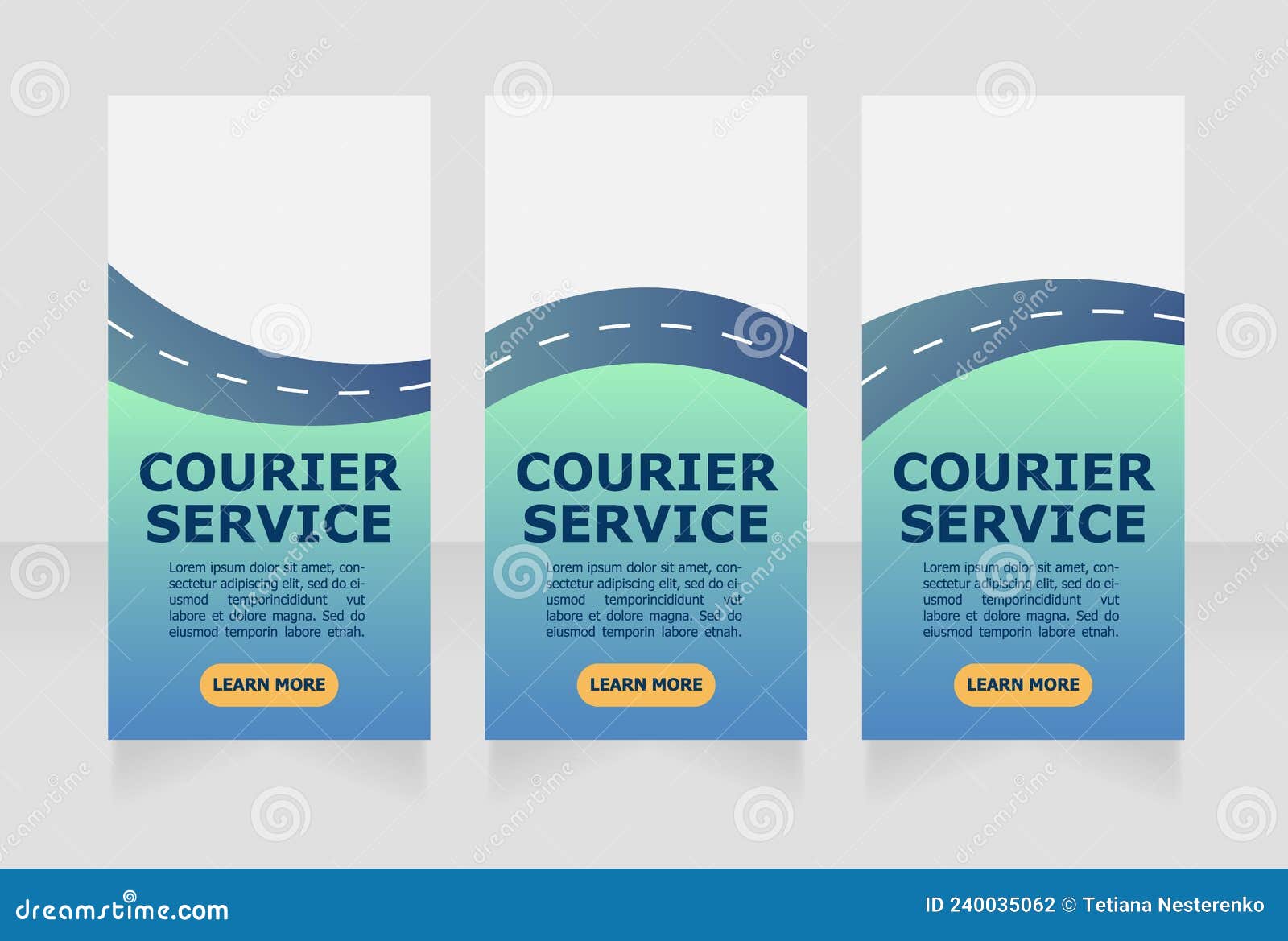 Express Delivery Promotional Web Banner Design Template Stock Vector ...