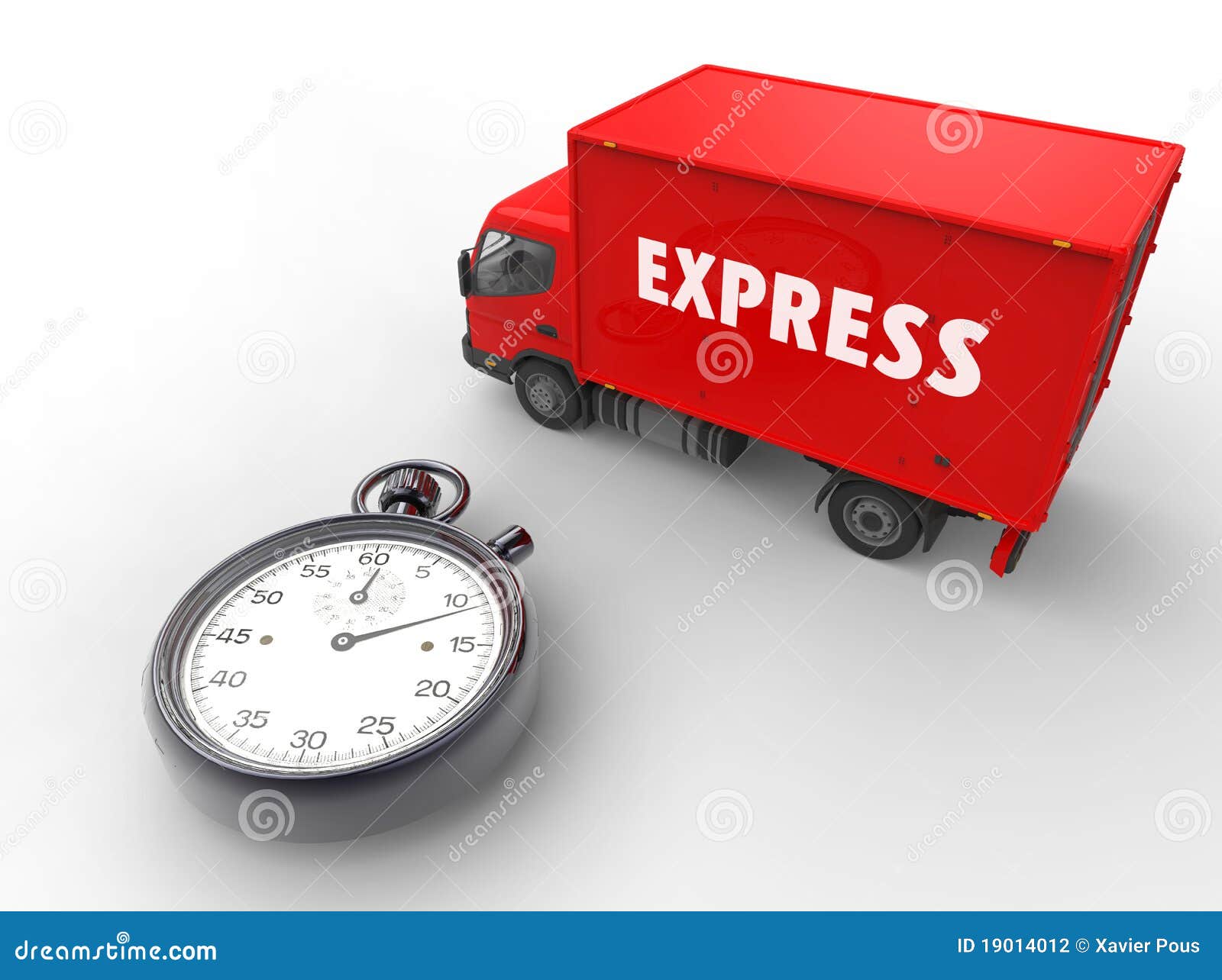 Express delivery Red stock illustration. Illustration of merchandise ...