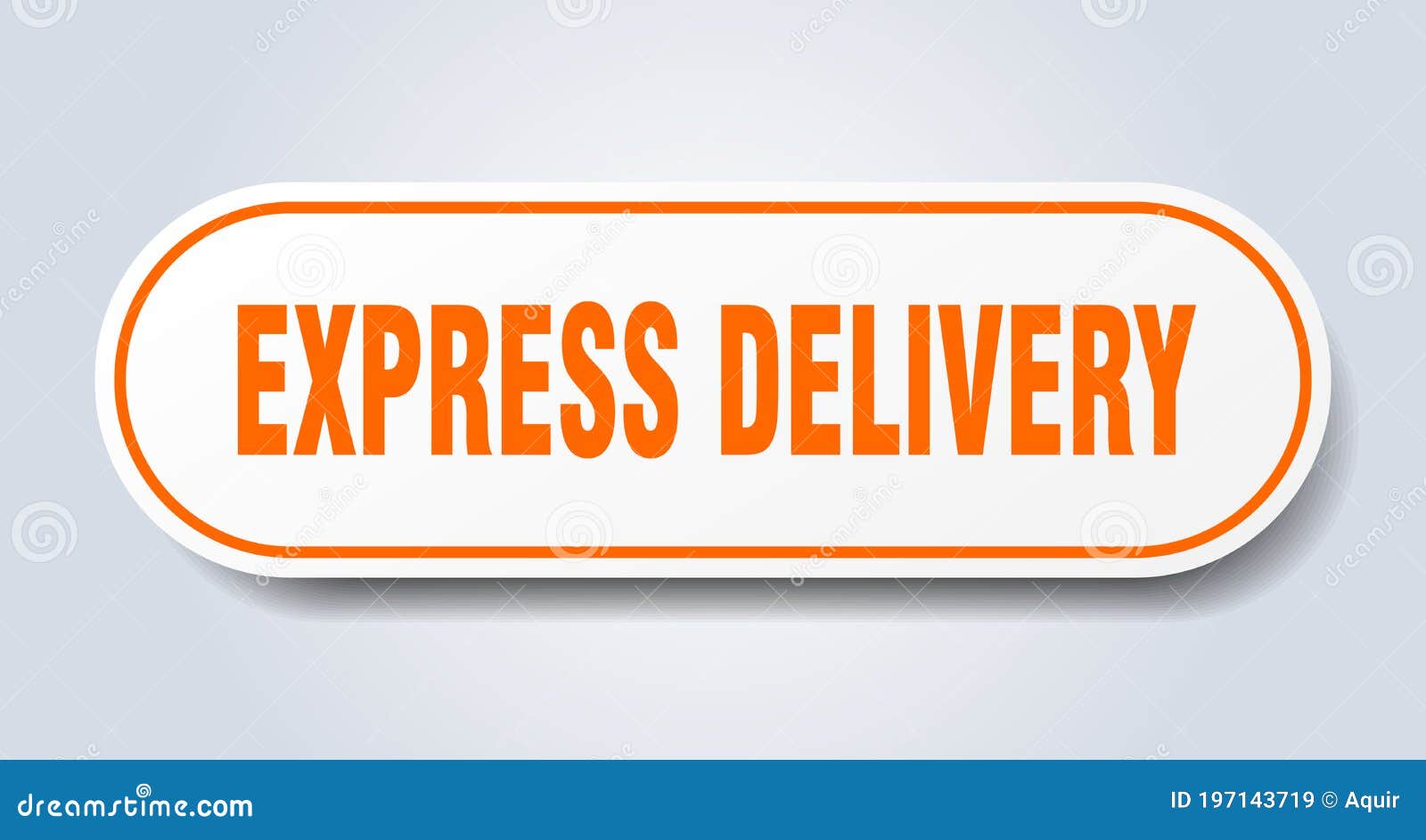Express delivery sticker. stock vector. Illustration of peeler - 197143719