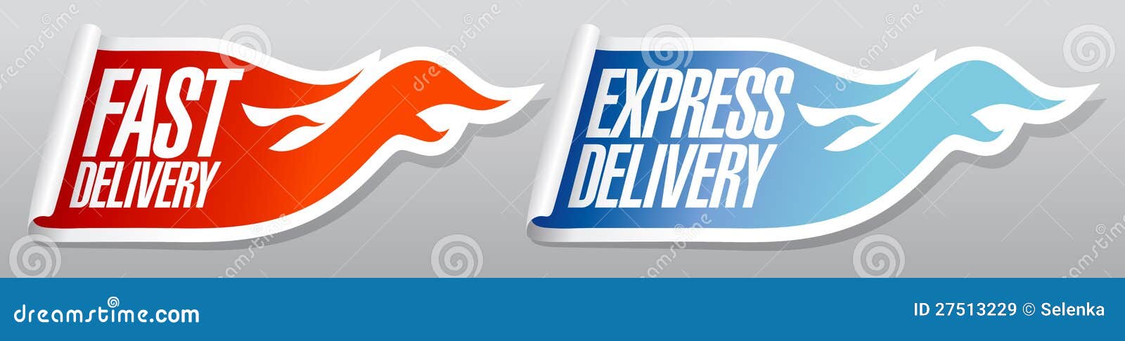 Express delivery stickers. stock vector. Illustration of mark - 27513229