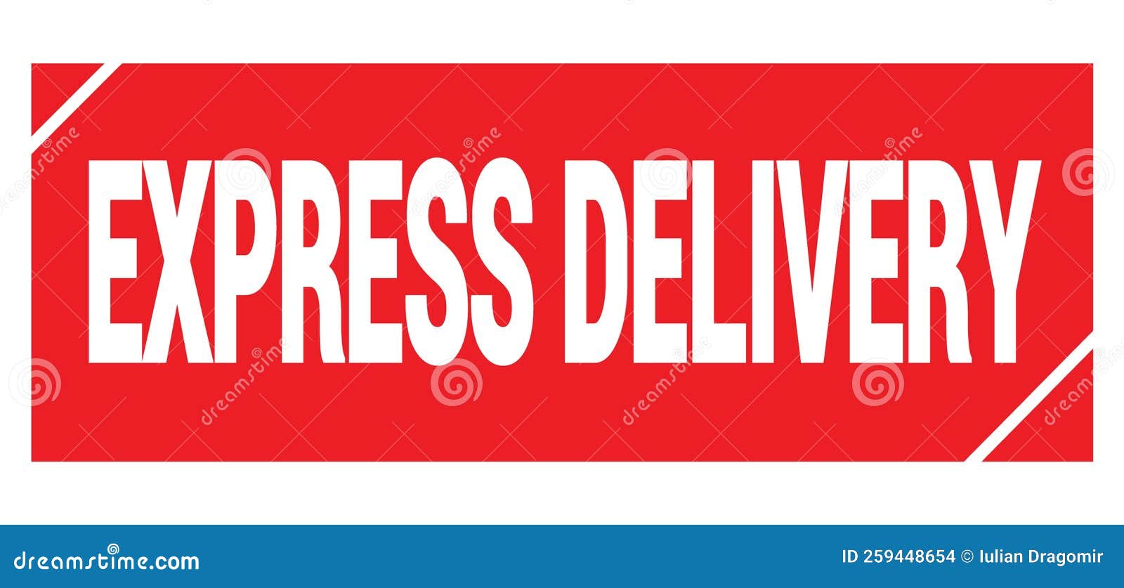 EXPRESS DELIVERY Text Written on Red Stamp Sign Stock Illustration ...