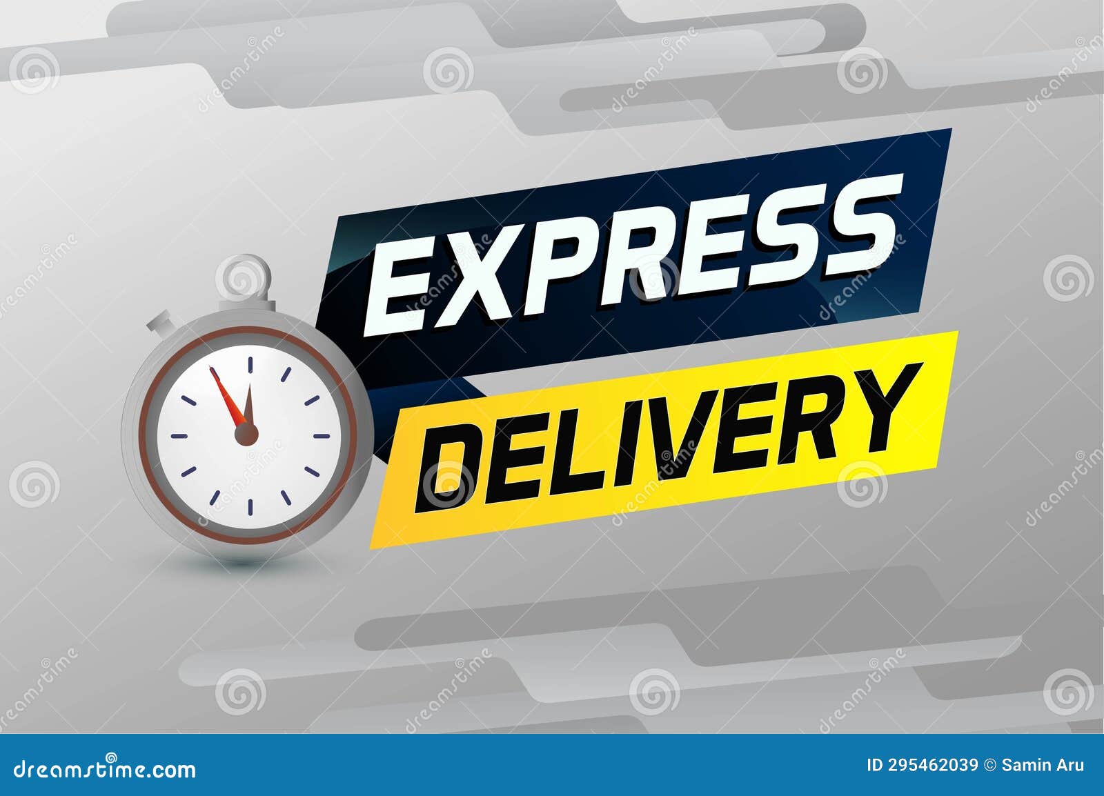 Express Delivery Word Concept Vector Illustration Stock Vector ...