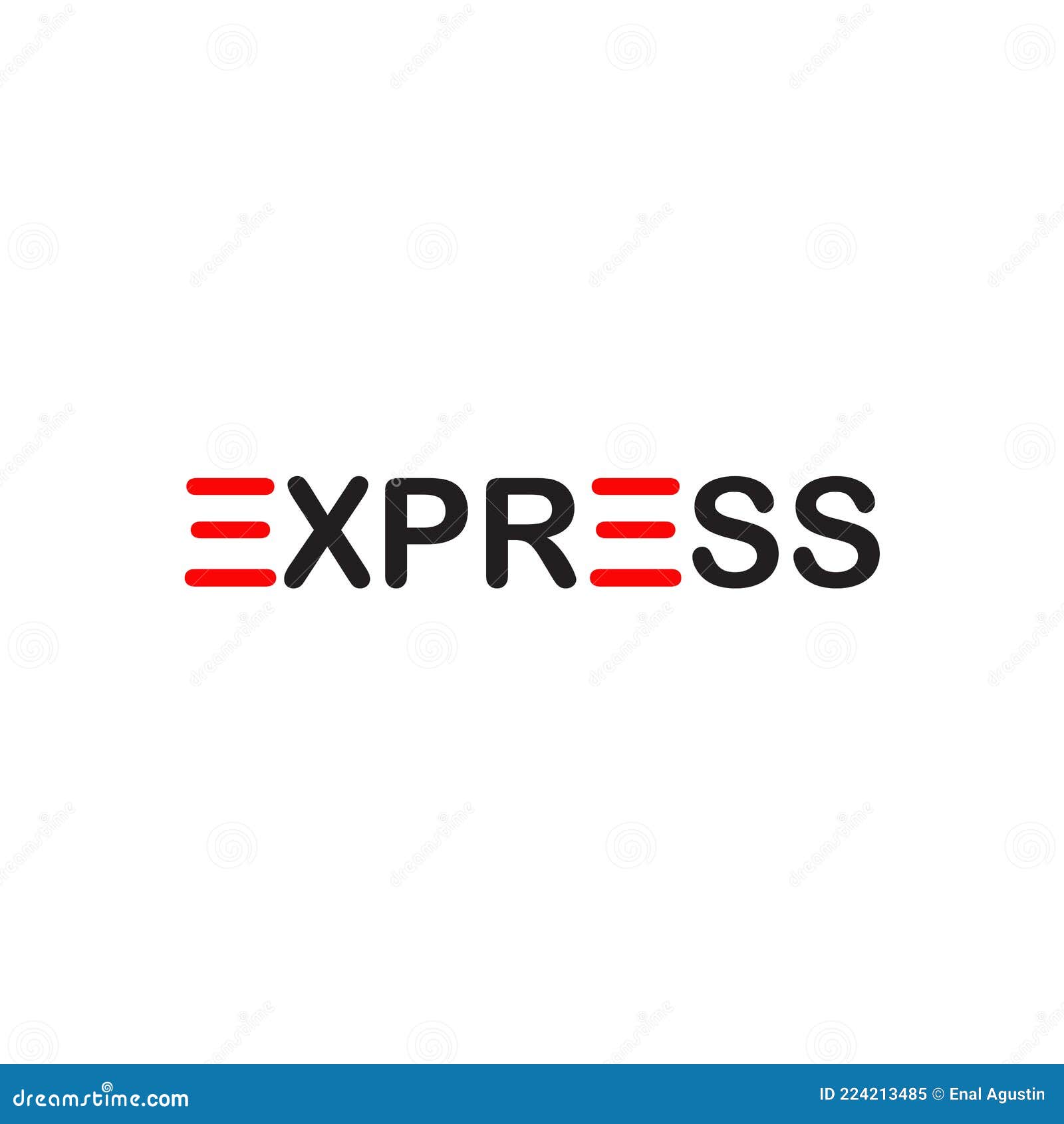 Express Logistic Text Logo Design Template Stock Vector - Illustration ...