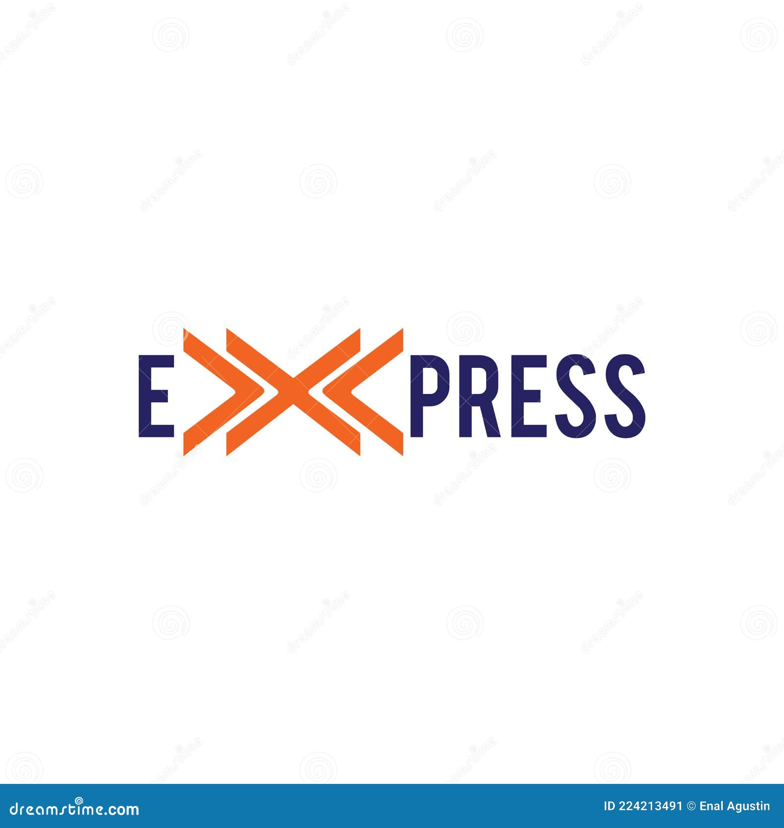Express Logistic Text Logo Design Template Stock Vector - Illustration ...