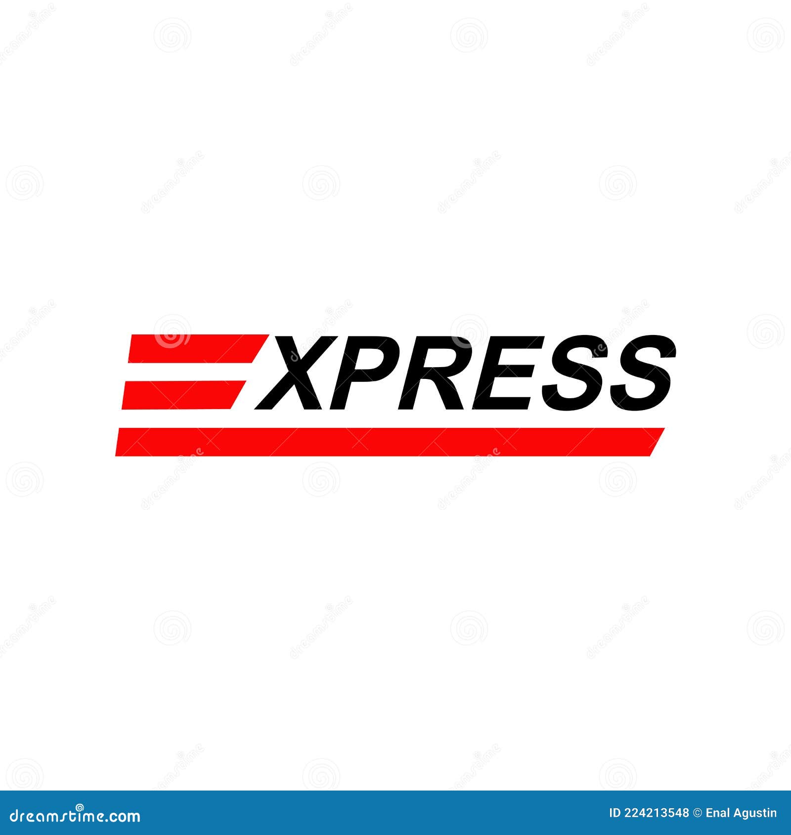 Express Logistic Text Logo Design Template Stock Vector - Illustration ...