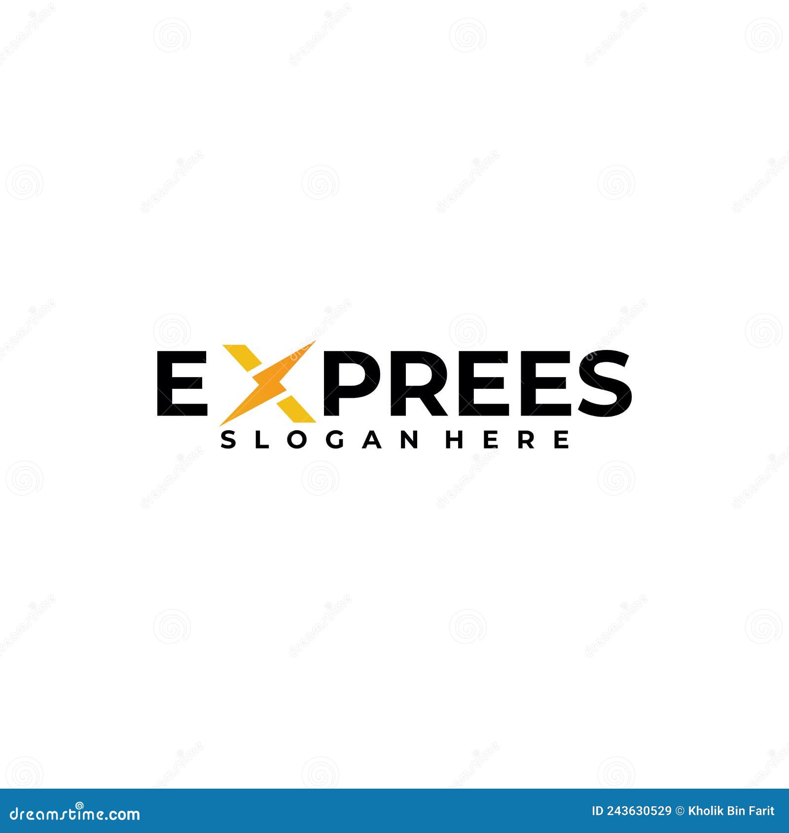 Express Logo Vector Design Template Stock Vector - Illustration of post ...