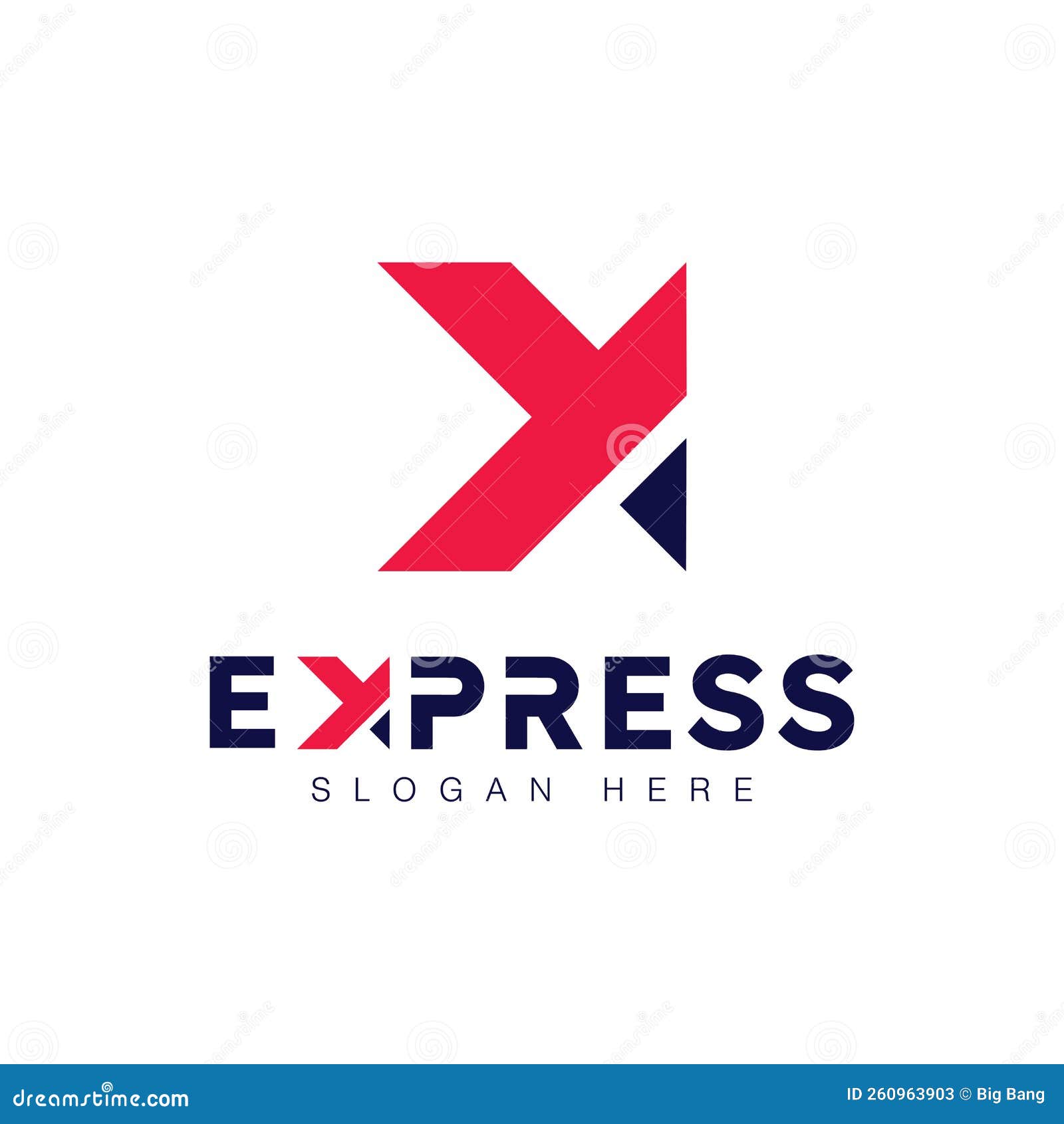 Express Logo Vector Icon Design Illustration Template Stock Vector ...