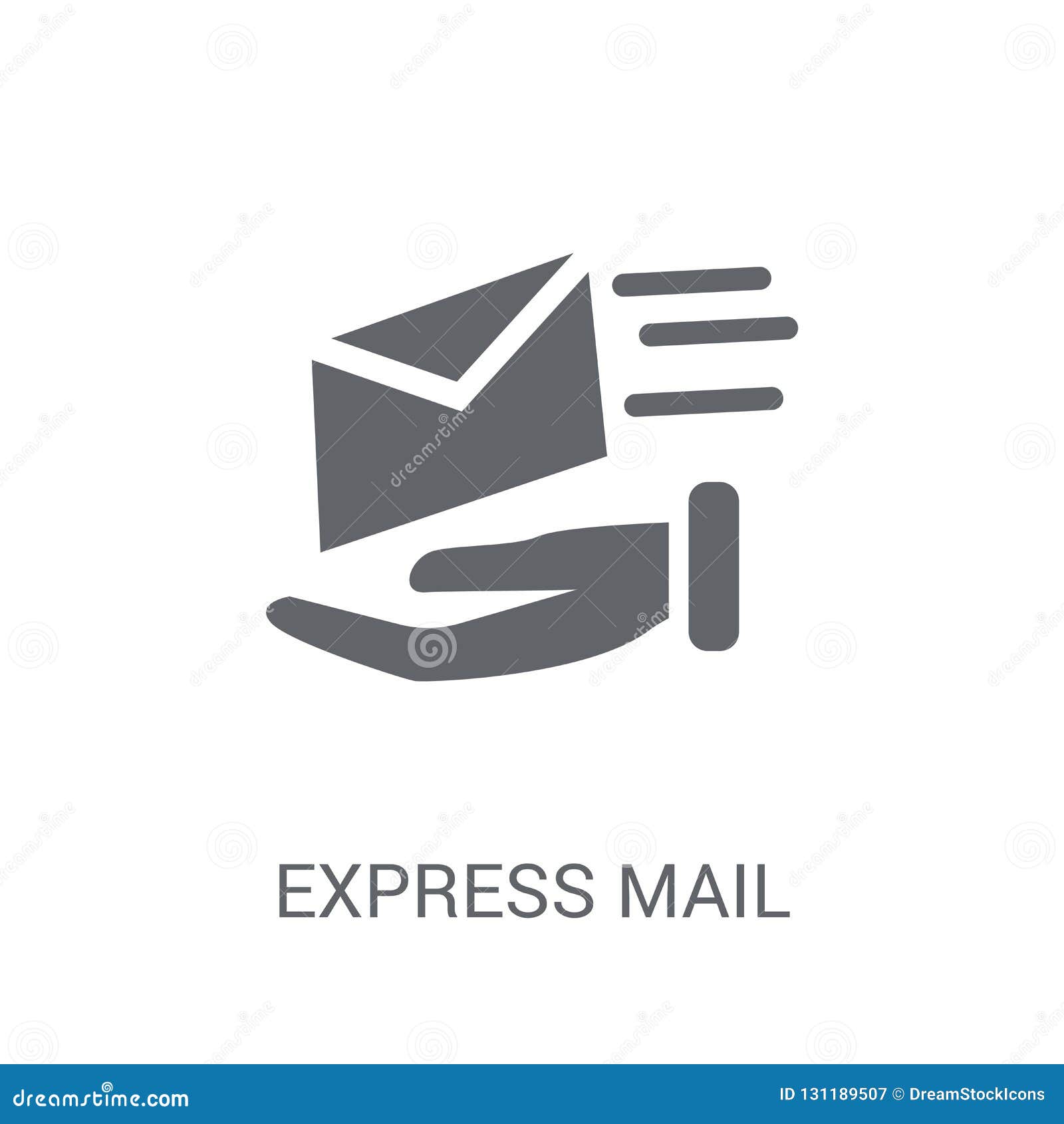 Express Mail Icon. Trendy Express Mail Logo Concept on White Background ...