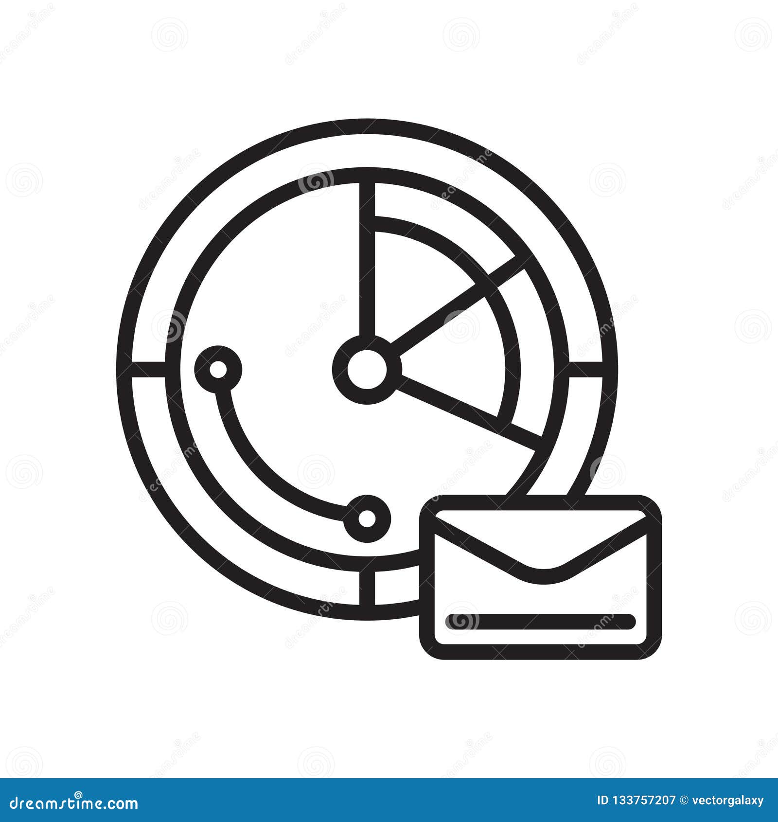 Express Mail Icon Vector Sign and Symbol Isolated on White Background ...