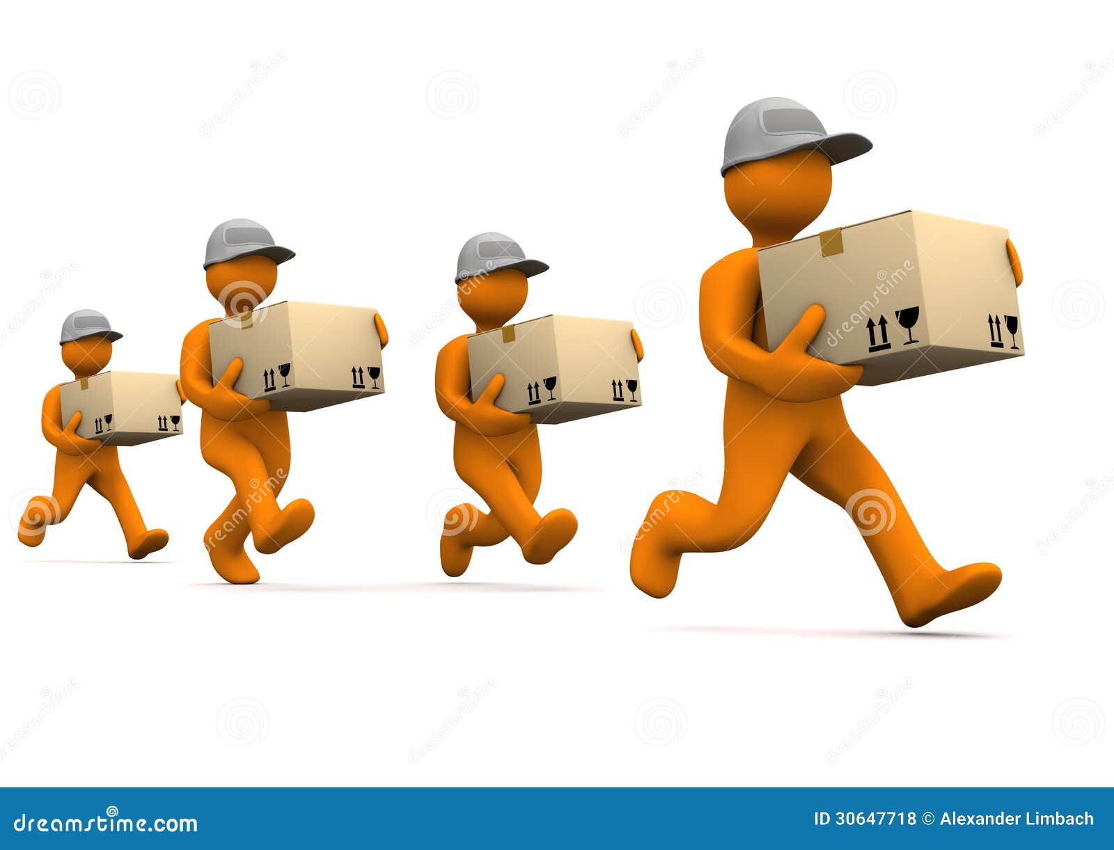 Express Shipment Competition Stock Illustration - Illustration of post ...