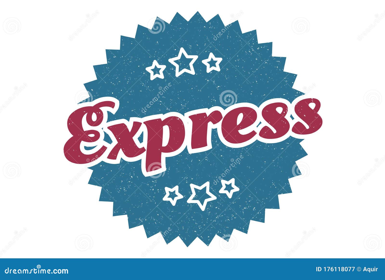 Express Sign. Express Vintage Retro Label Stock Vector - Illustration ...
