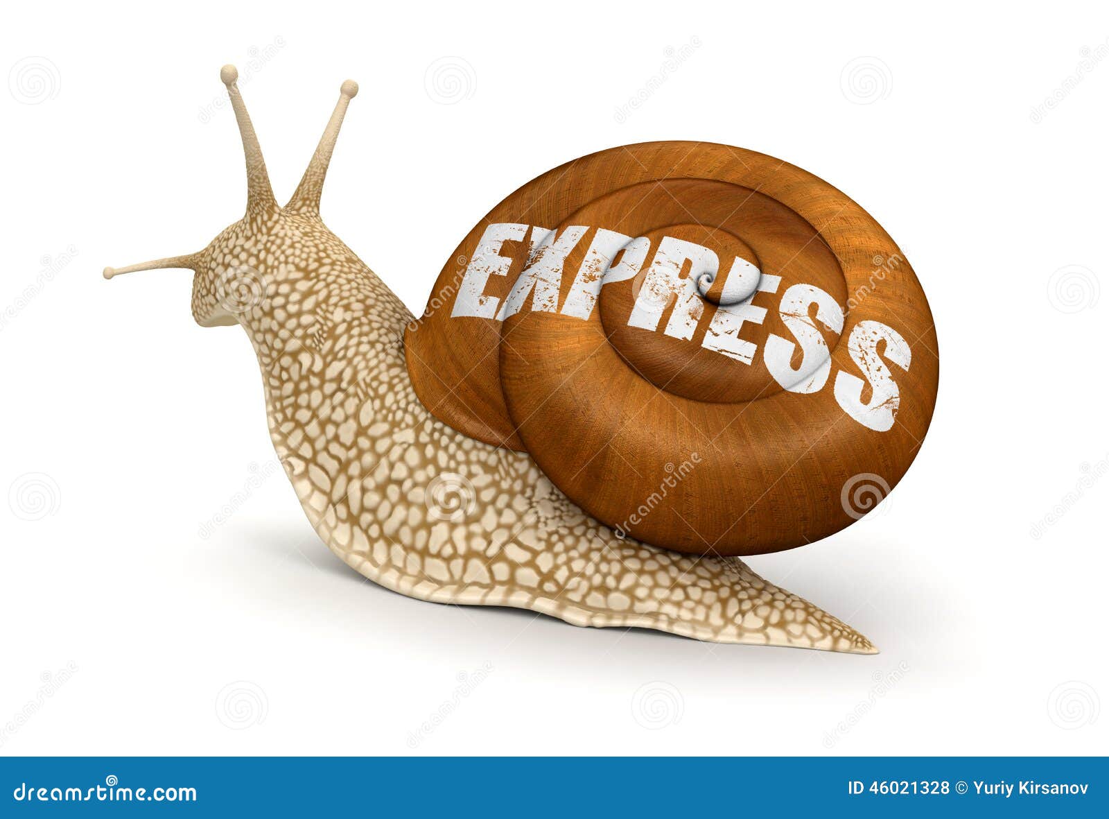 Express Snail (clipping Path Included) Stock Illustration ...