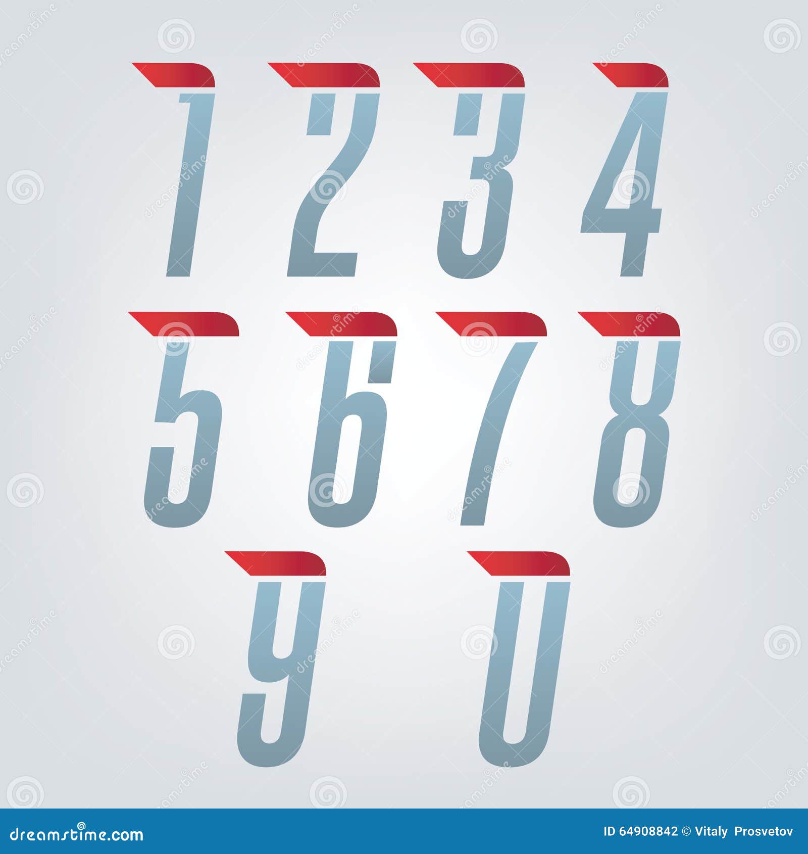 Express speed numbers. stock vector. Illustration of meteor - 64908842