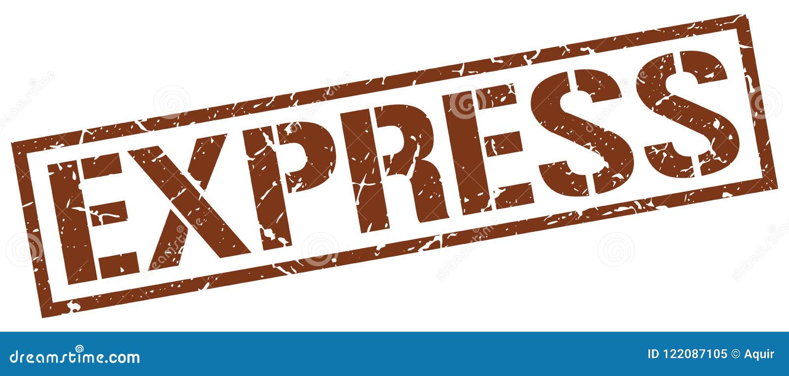 Express stamp stock vector. Illustration of brown, grunge - 122087105