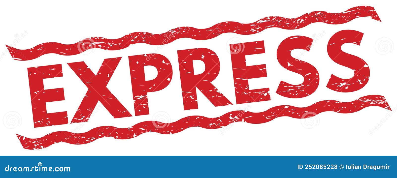 EXPRESS Text on Red Lines Stamp Sign Stock Illustration - Illustration ...