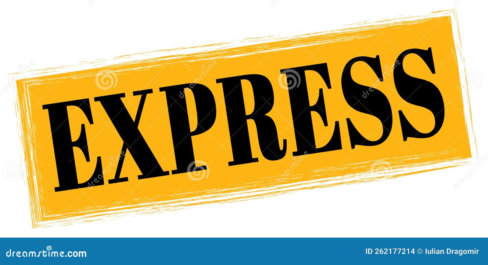 EXPRESS Text Written on Orange-black Stamp Sign Stock Illustration ...