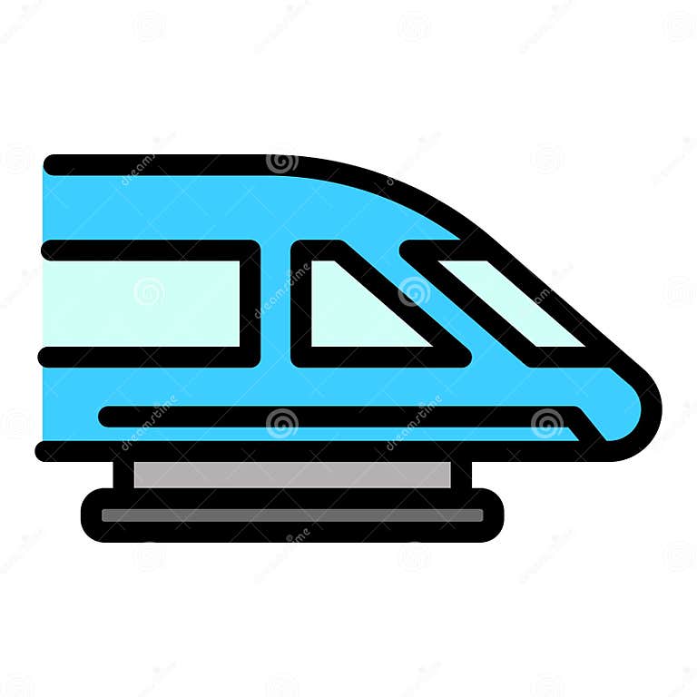 Express Train Icon Vector Flat Stock Illustration - Illustration of ...