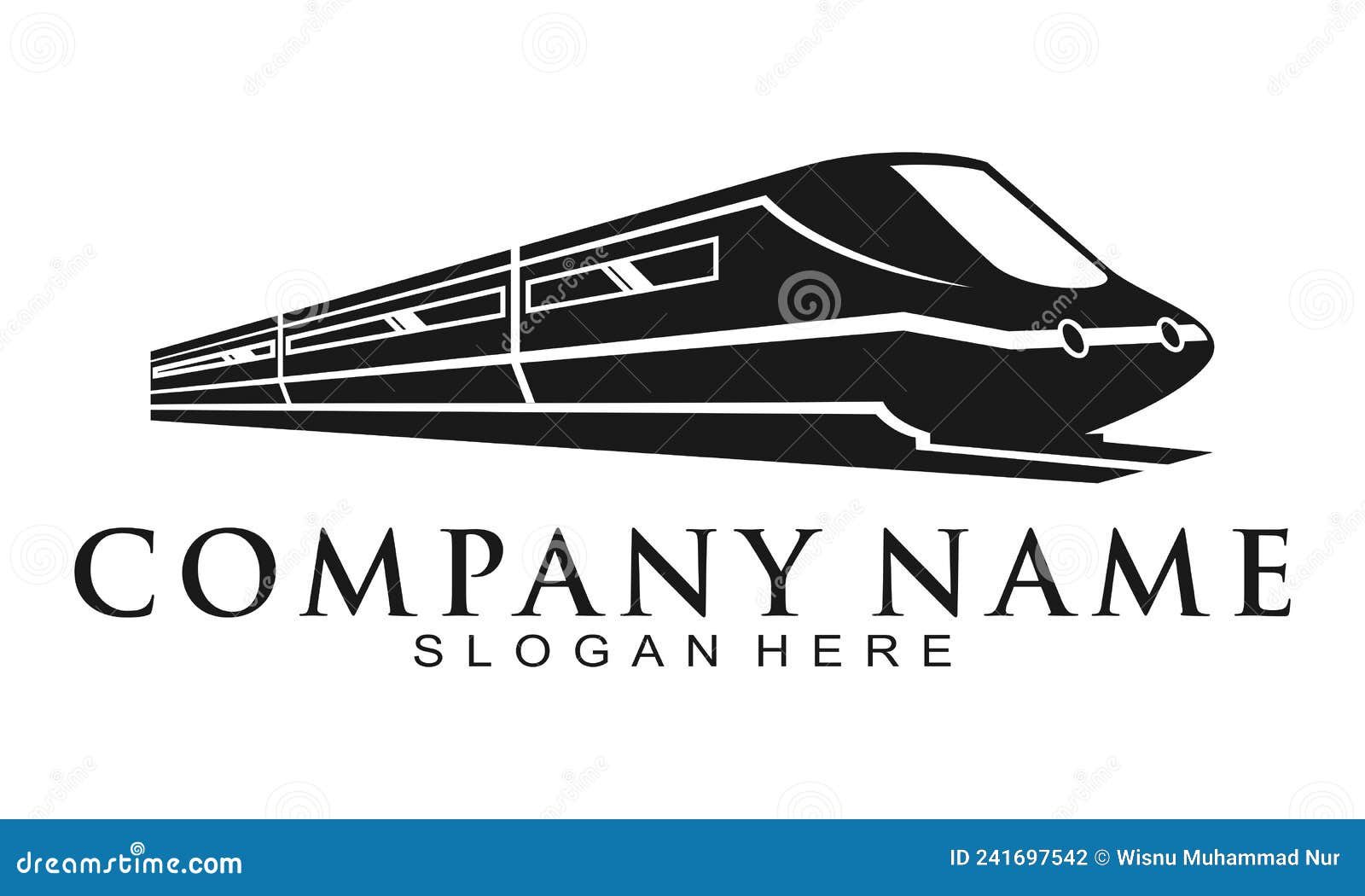 Express Train Illustration Vector Logo Stock Vector - Illustration of ...