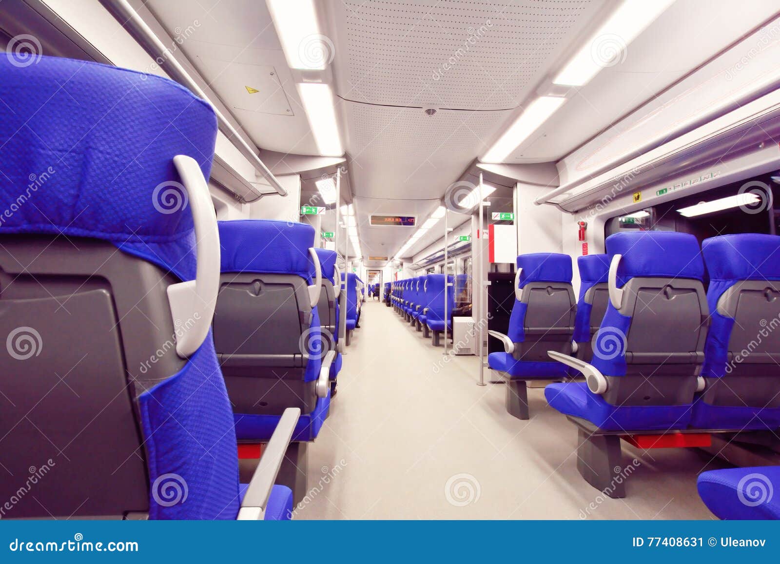 Express train interior stock image. Image of luggage - 77408631