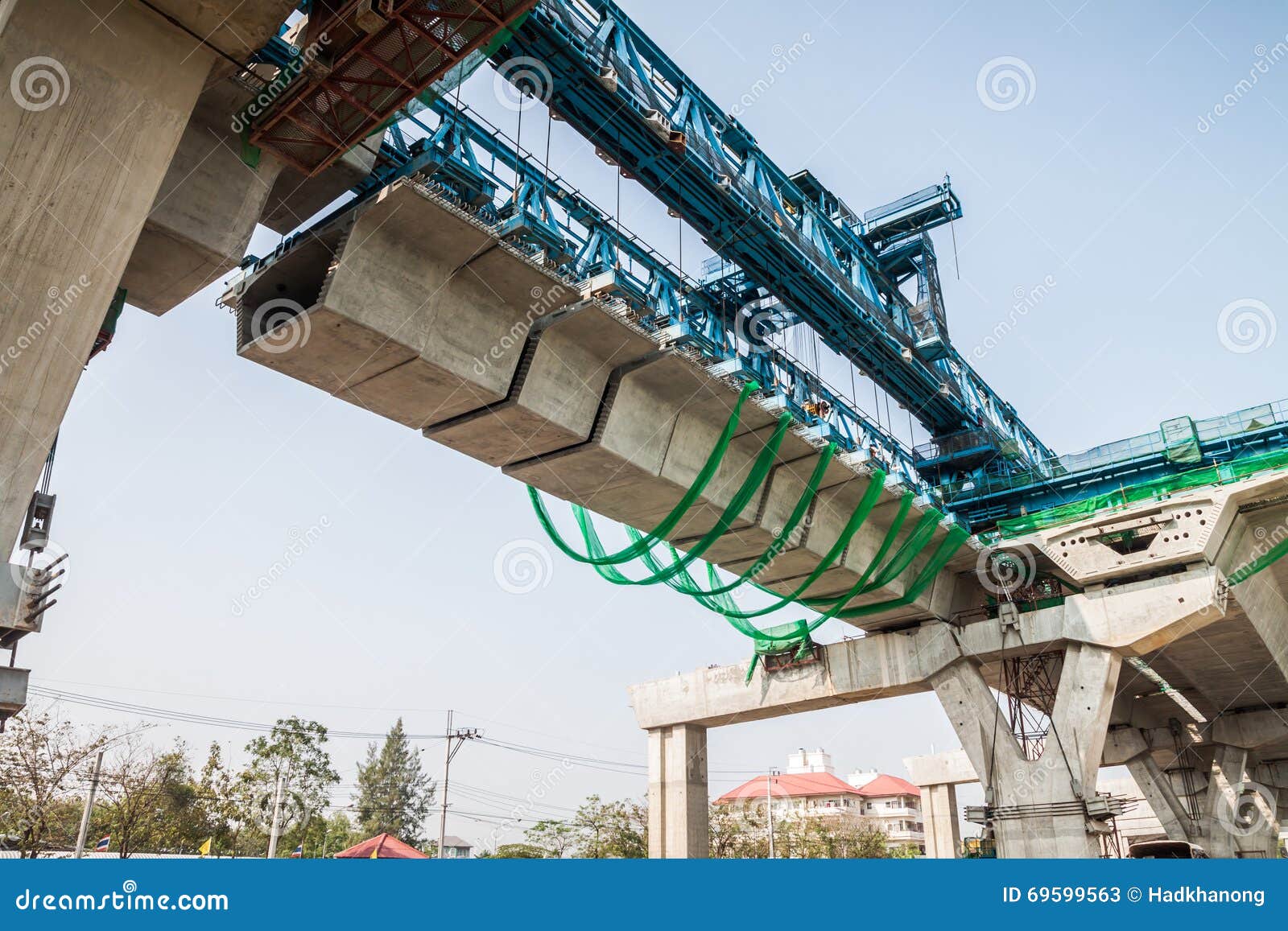 Express Way Construction Site Stock Image - Image of worker, light ...