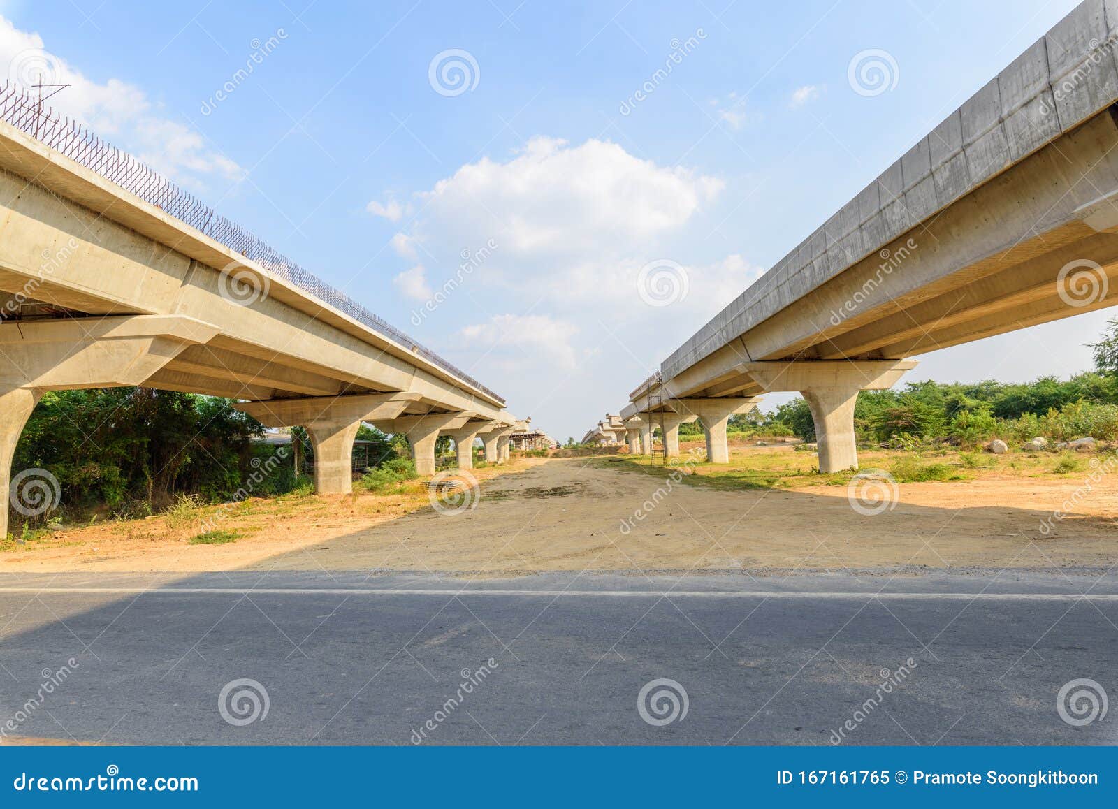 Express Way in Under Construction Stock Image - Image of highway ...