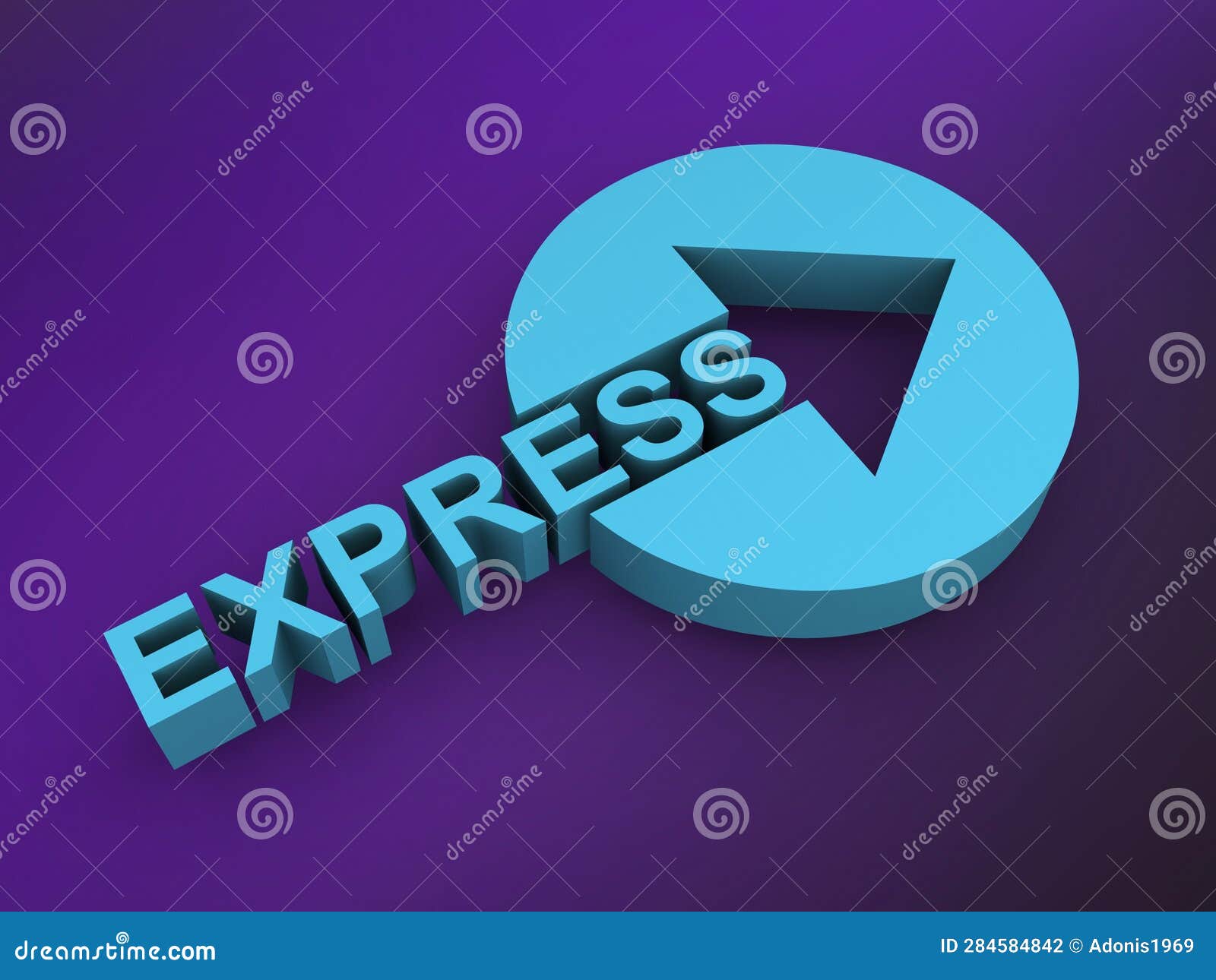 Express word on purple stock illustration. Illustration of time - 284584842