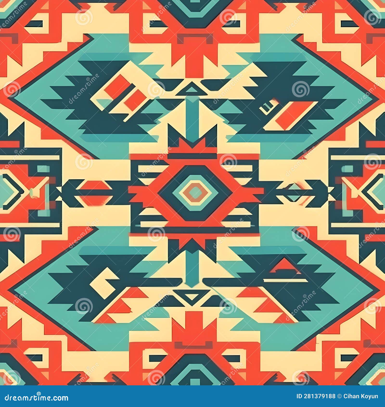 Express Your Creativity with Seamless Aztec Patterns Stock Illustration ...
