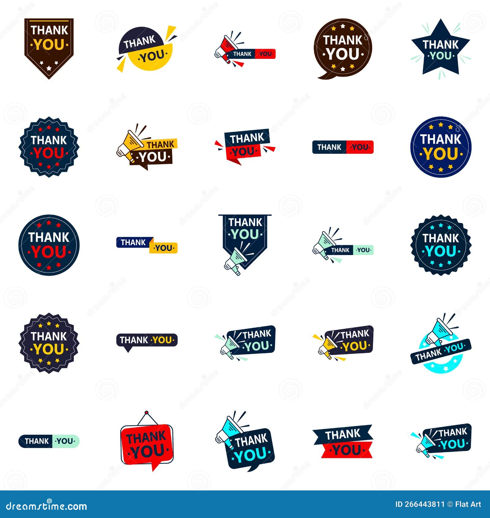 Express Your Gratitude with 25 Professional Vector Designs Stock Vector ...
