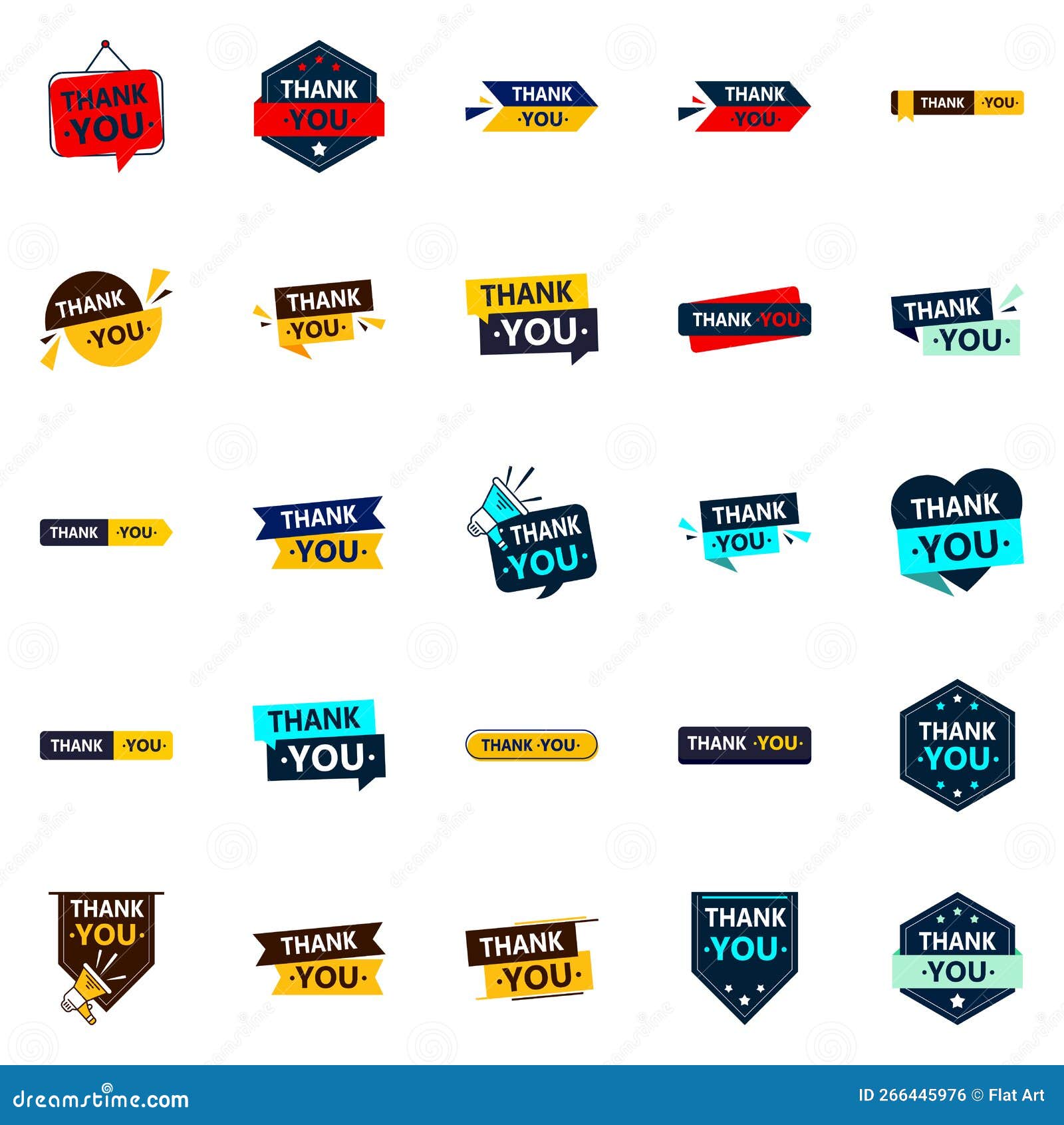 Express Your Gratitude with 25 Professional Vector Designs Stock Vector ...