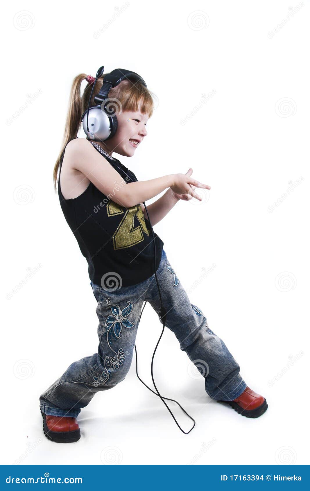 Expressing Girl in Dansing Pose Stock Photo - Image of person, happy ...