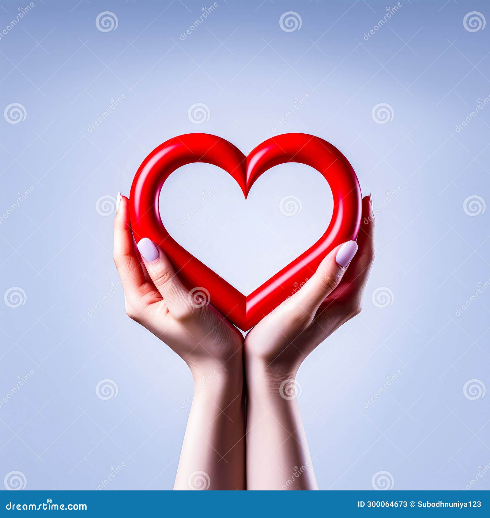 A Hand Holding a Heart Symbolizing Care Affection and Support. Stock ...